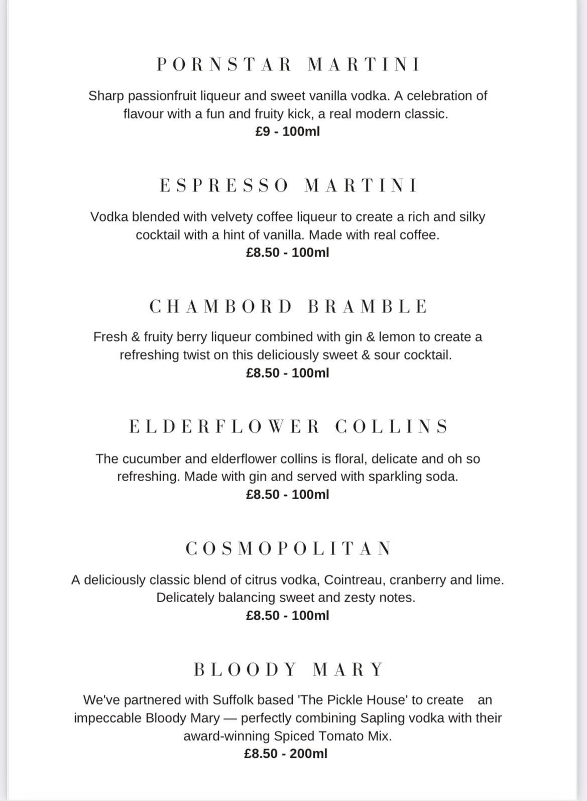 Menu at The Holt Fleet restaurant, Worcester