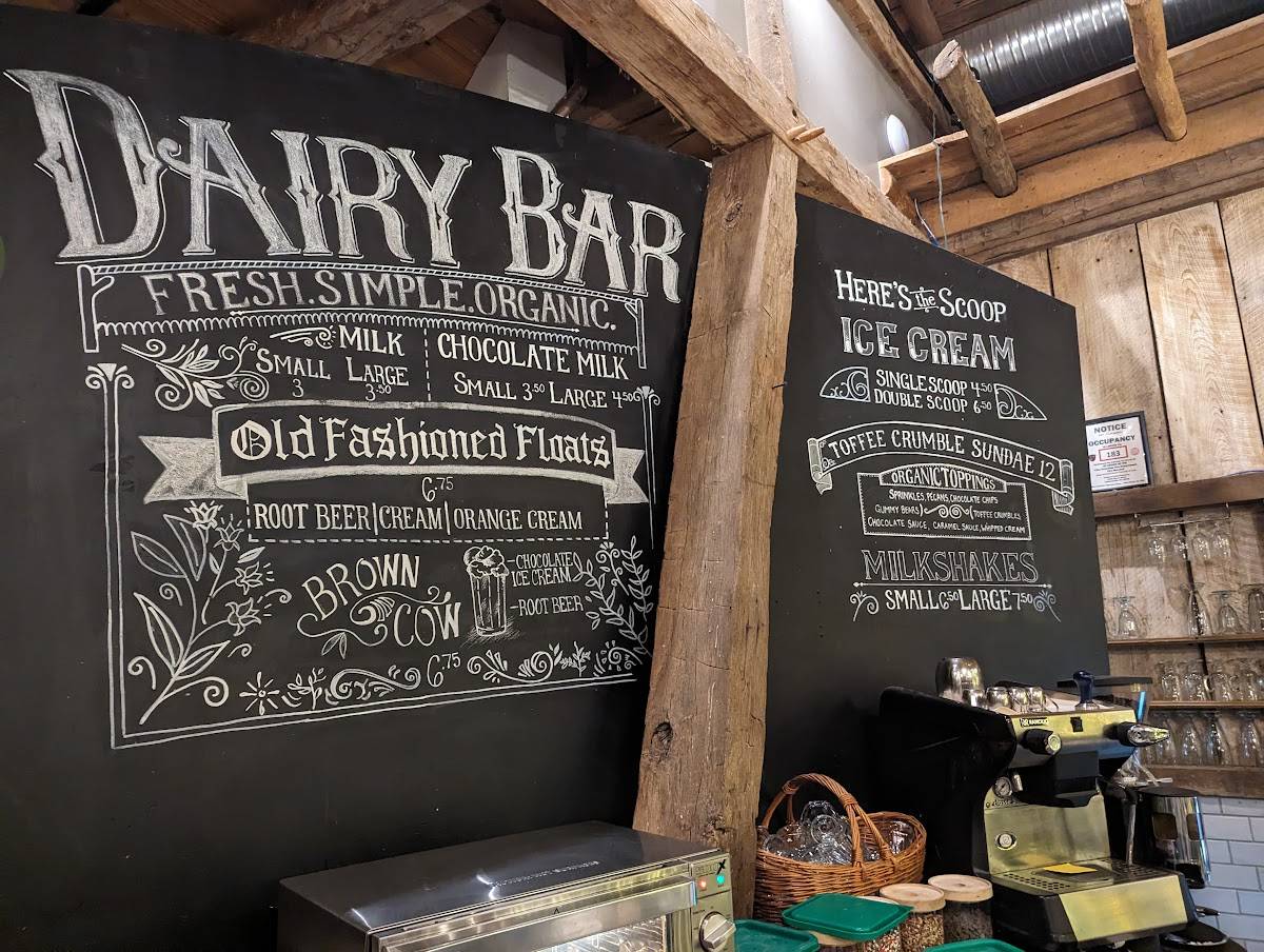 Menu at Traders Point Creamery restaurant, Zionsville, Moore Rd