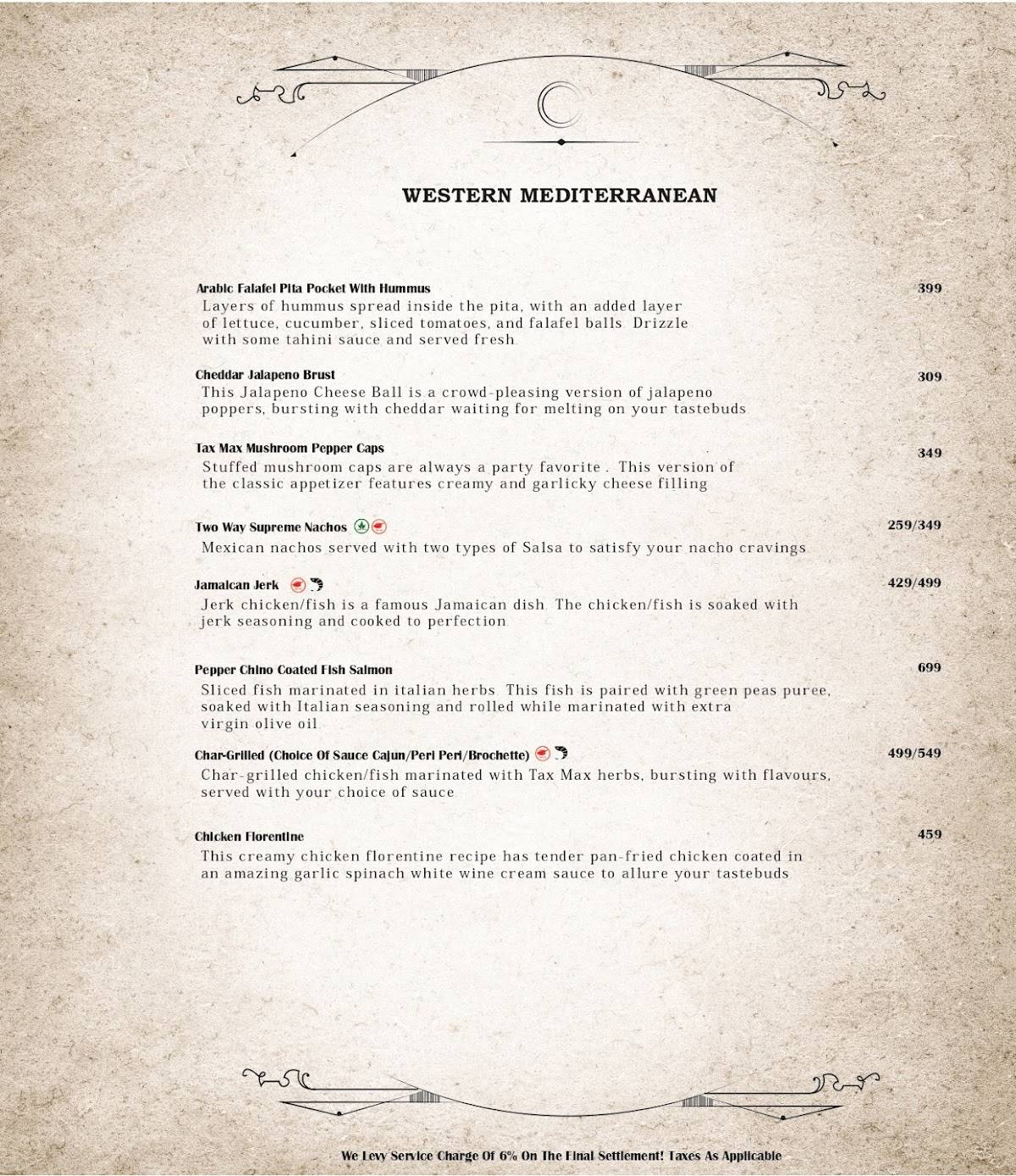 Menu at Yoi Toki, Indore