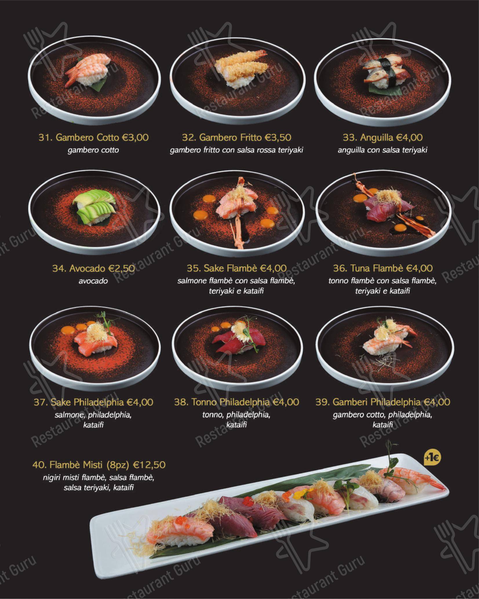 Menu da Yuki Sushi Ragusa ristorante, Ragusa, Viale delle Americhe