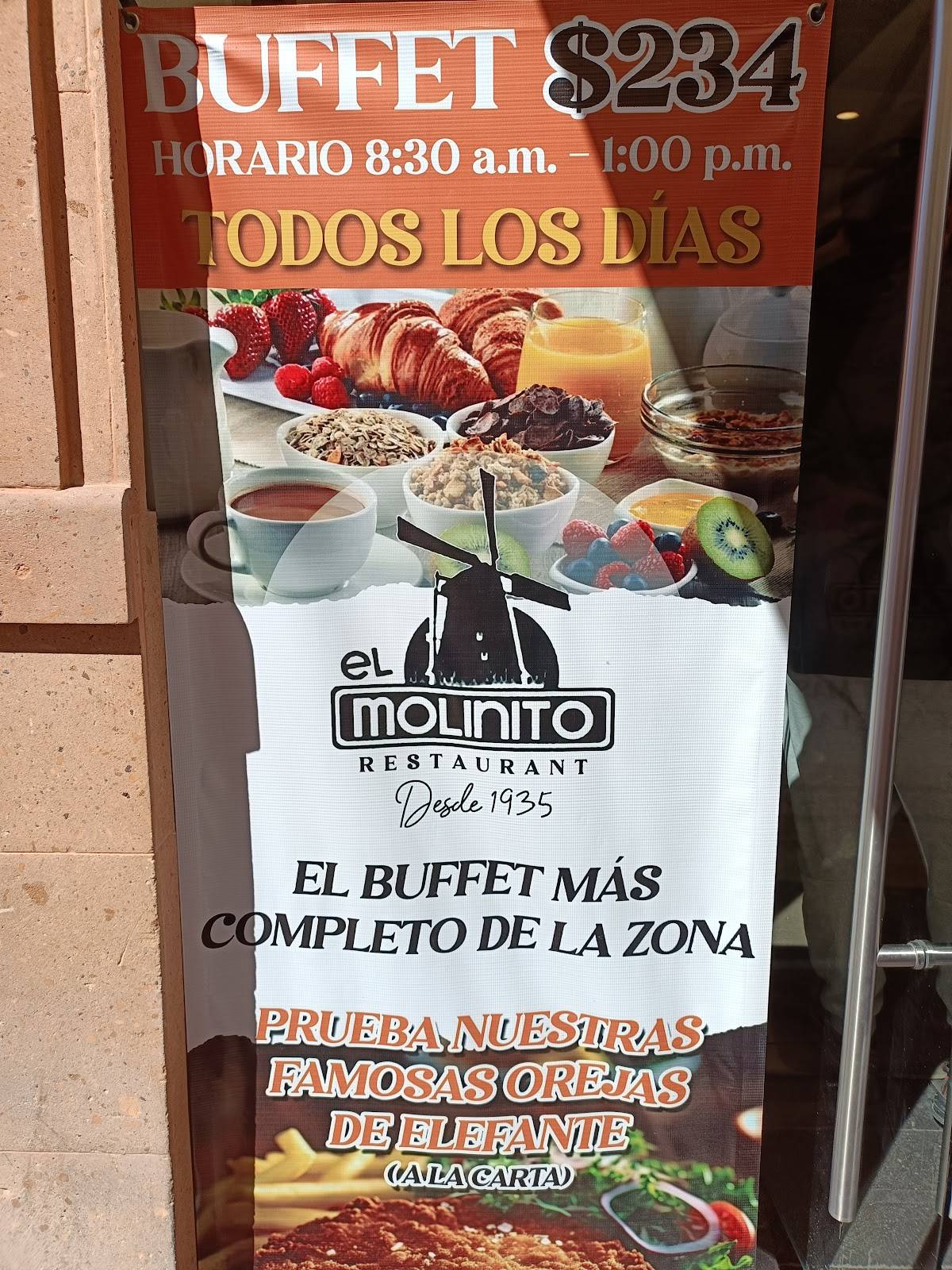 Carta de El Molinito Restaurant, Leon