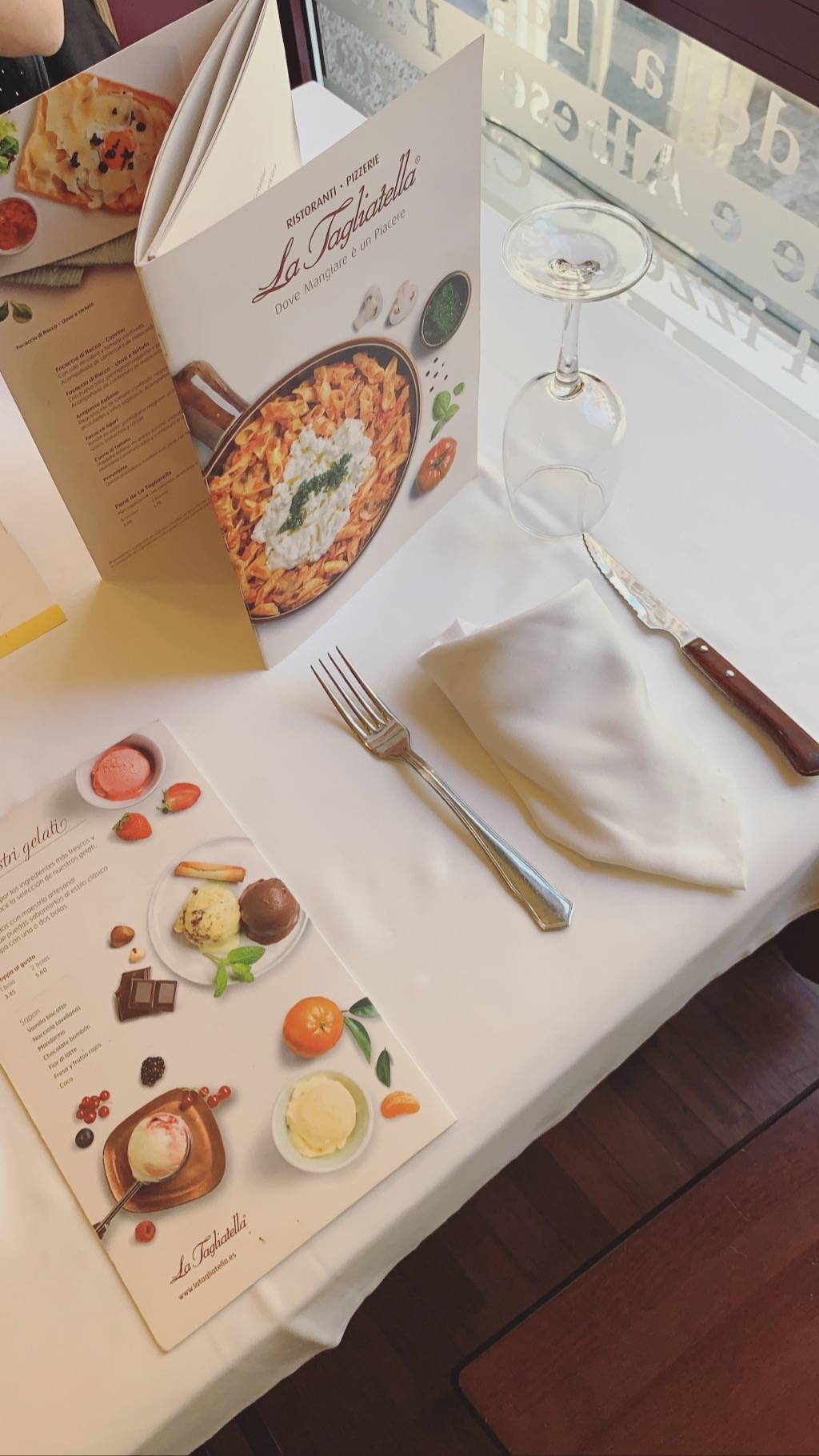 Carta de Restaurante La Tagliatella León, León