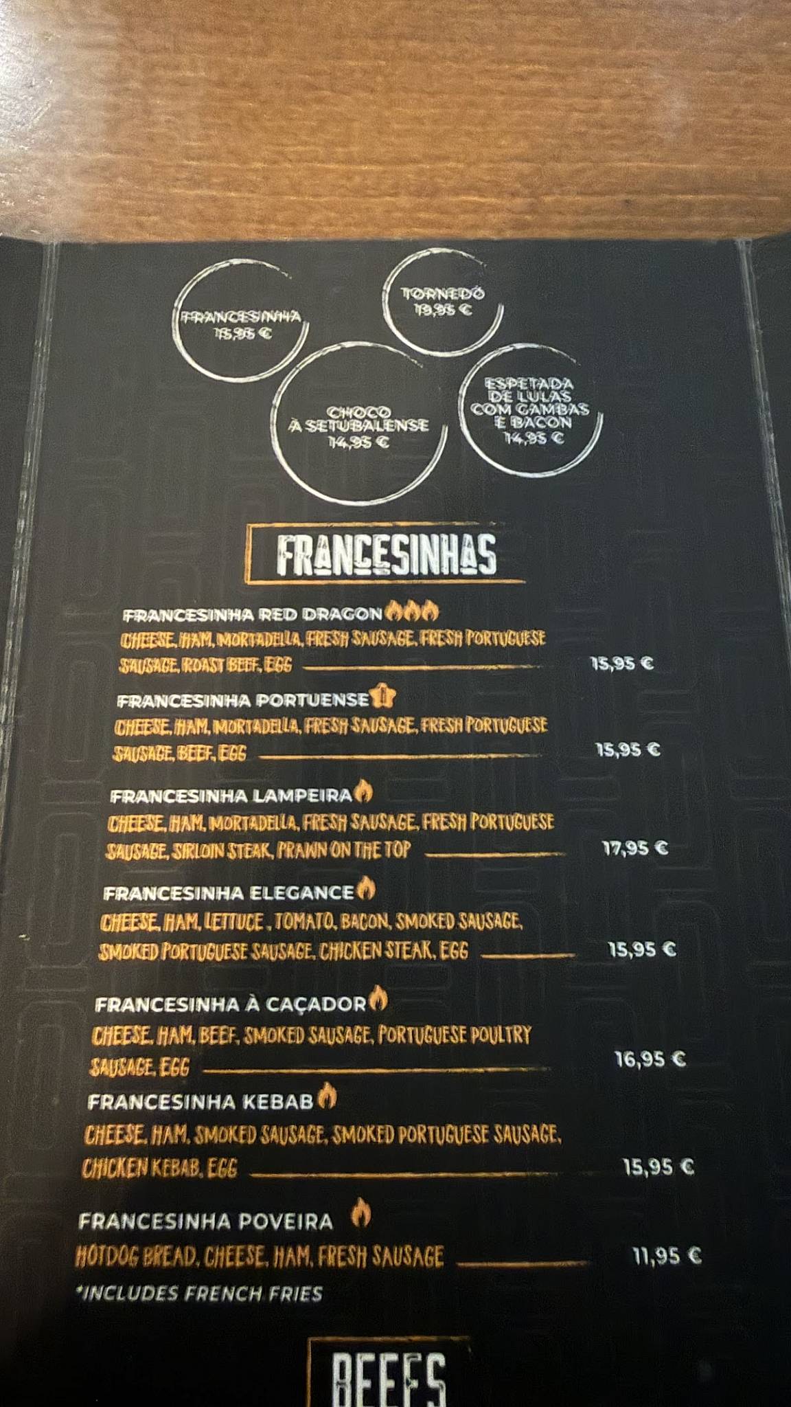 Menu em Restaurante Marco, Corroios, Largo Santos 14D