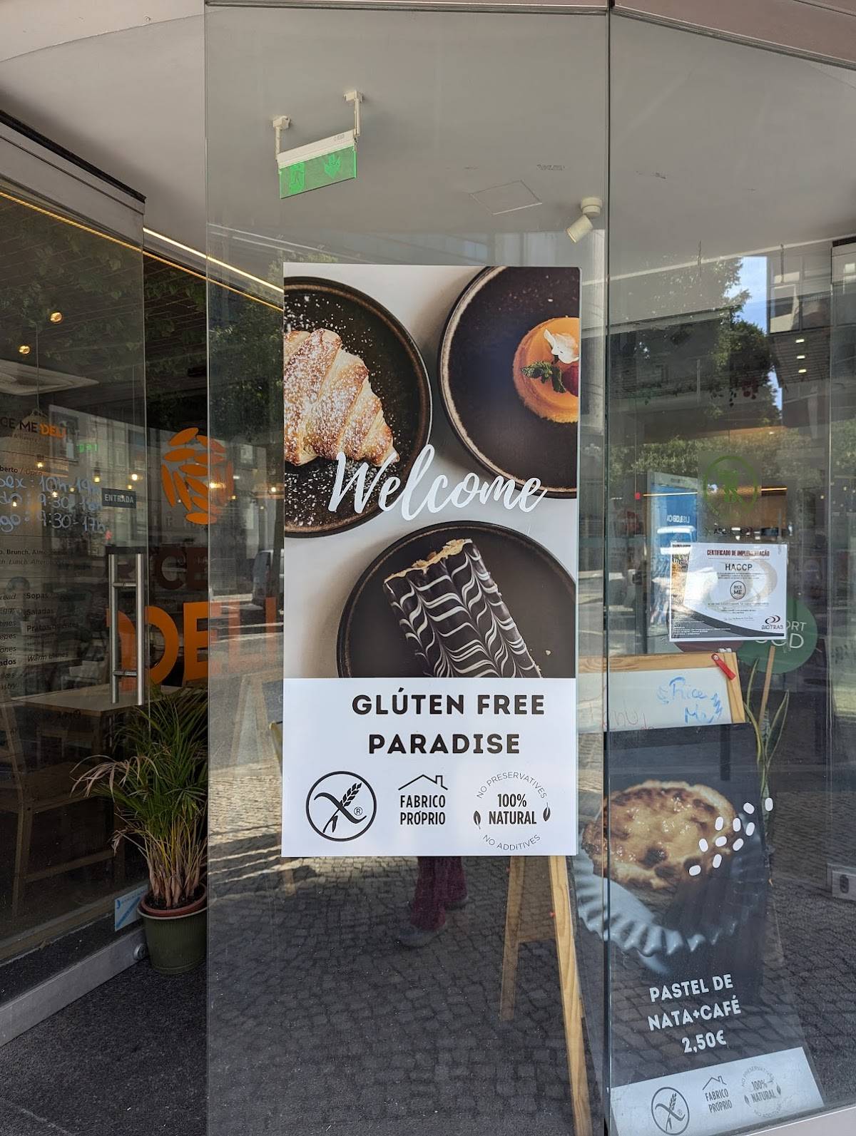 Menu em Rice Me café, Lisboa