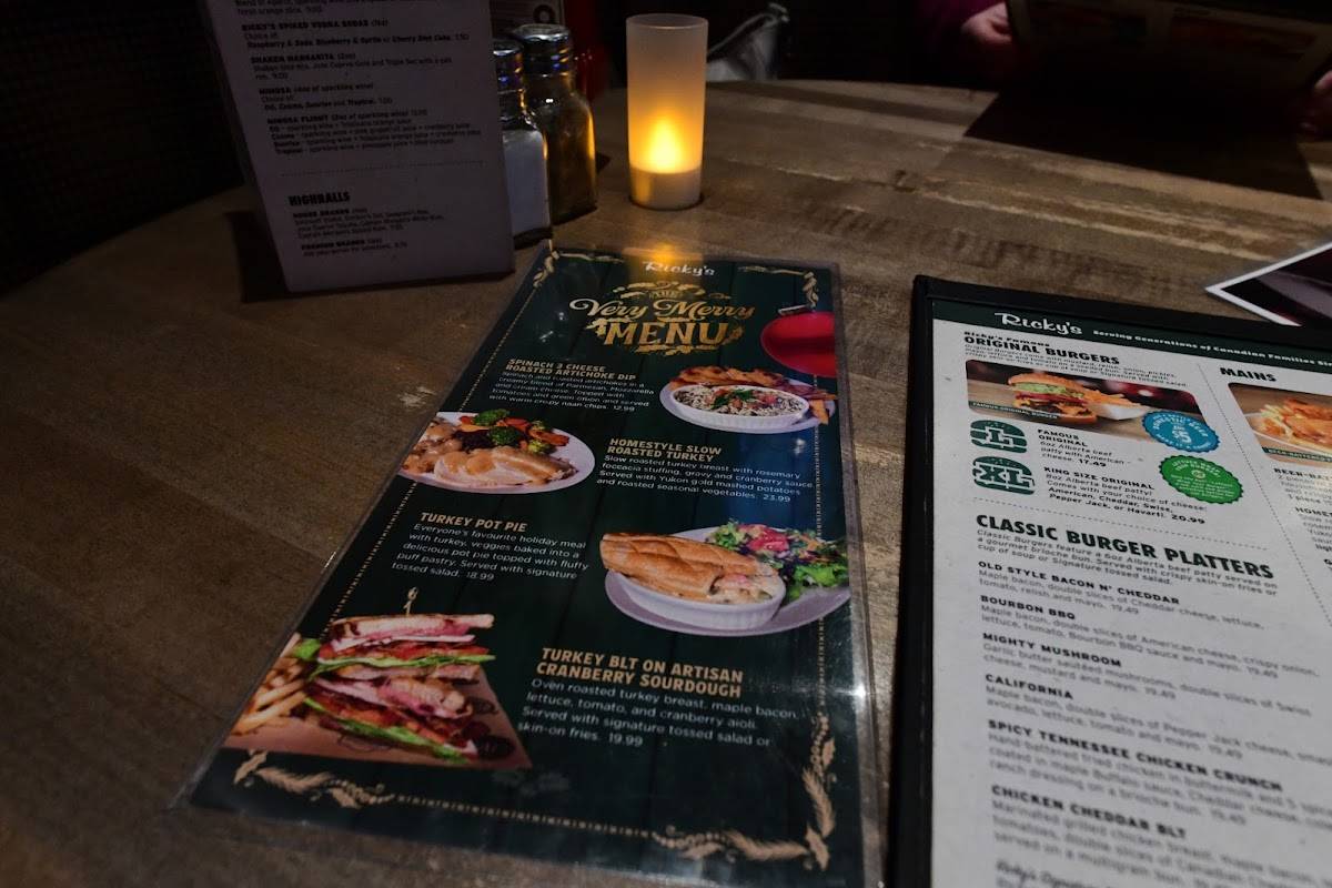 Menu at Ricky's All Day Grill - Prince Albert pub & bar, Prince Albert ...
