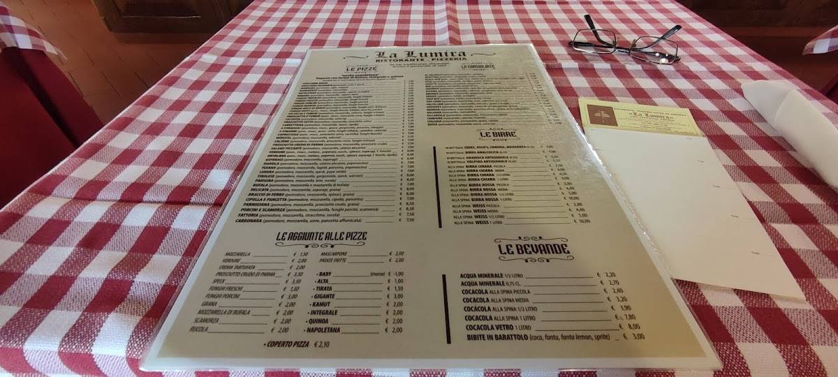 Menu da Ristorante La Lumira, Pieve di Cento