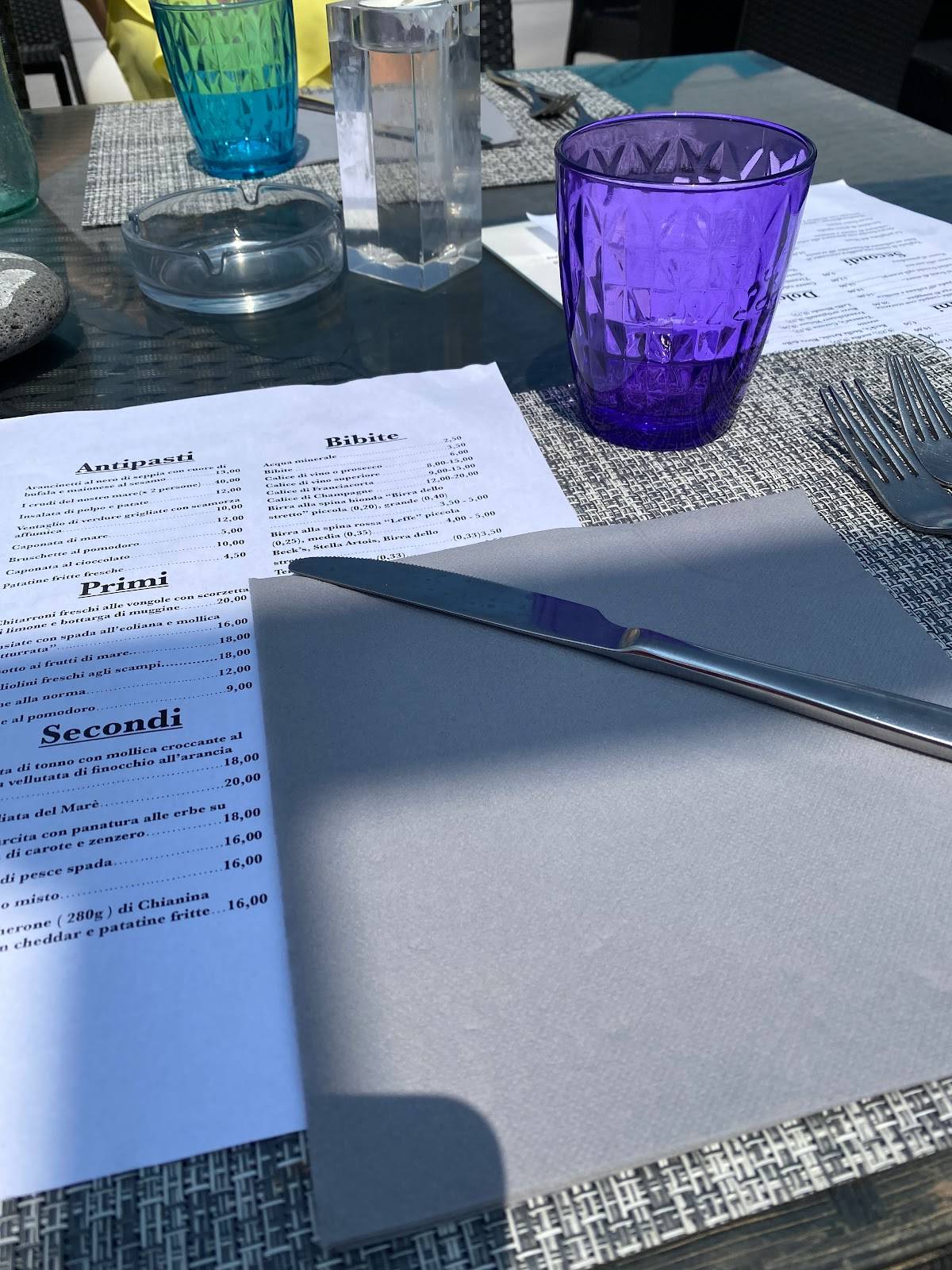 Menu da Marè La Putia Sul Mare pizzeria, Aci Castello