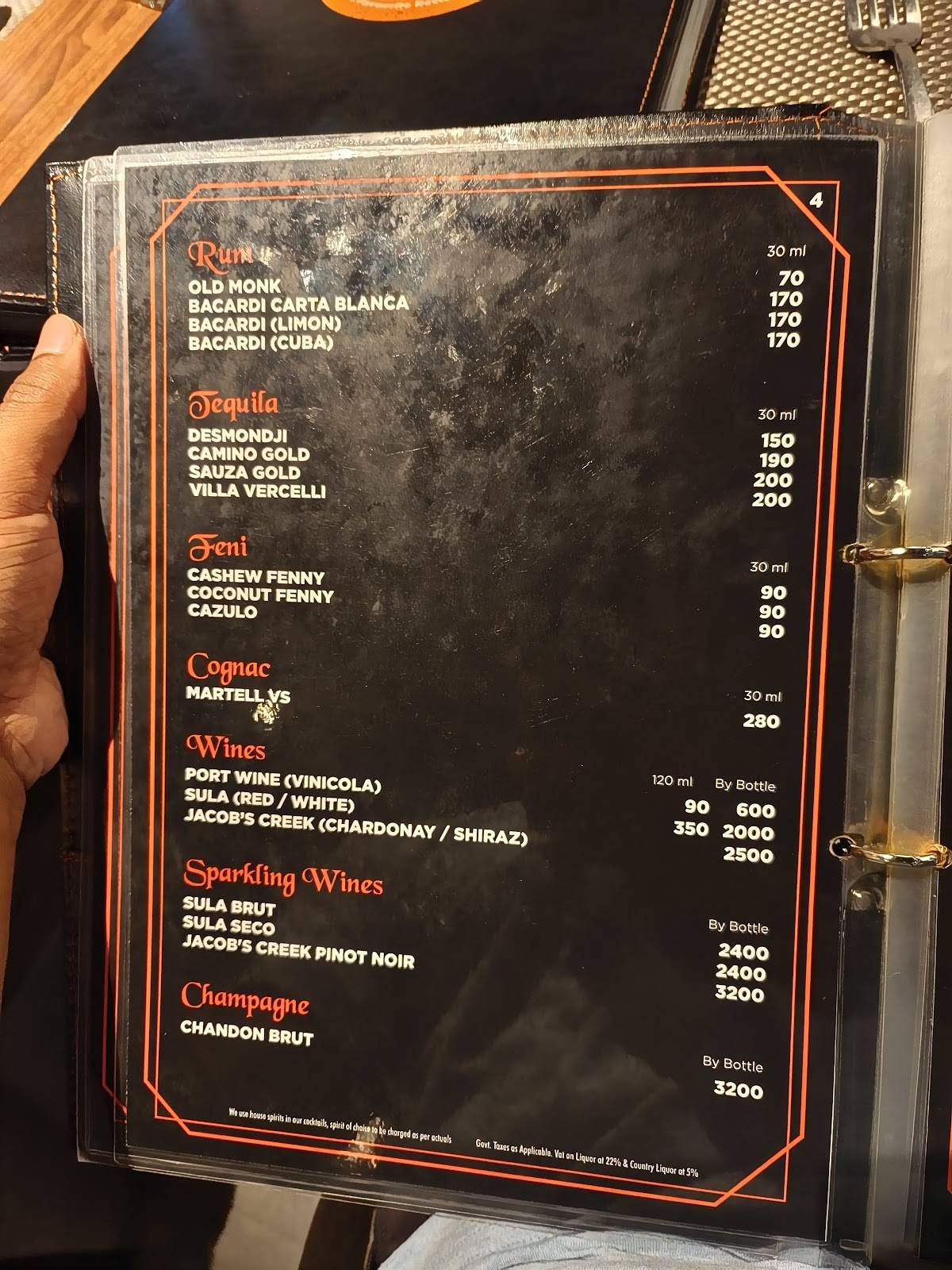 Menu at Ritz Classic Margao, Margao