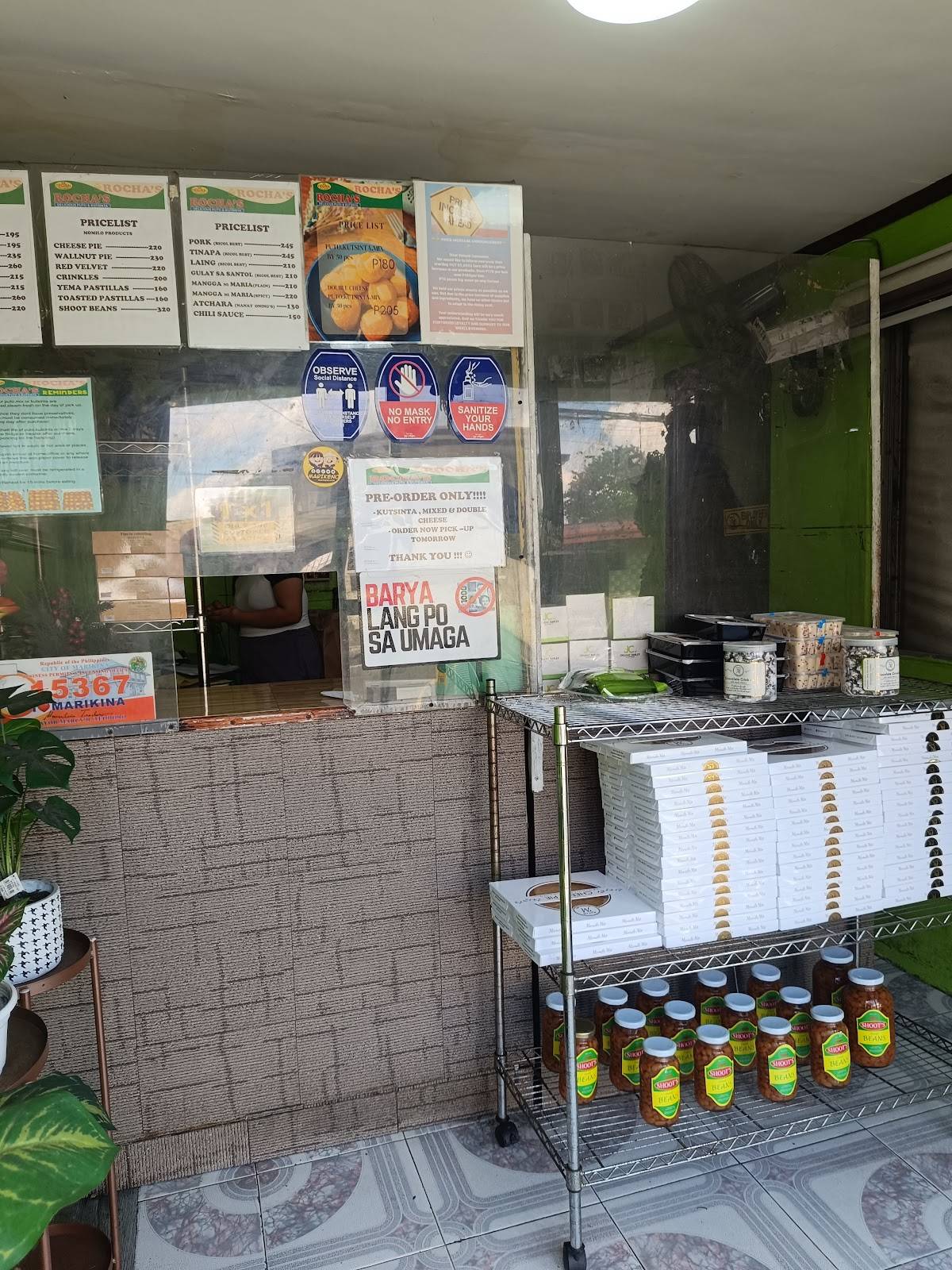 Menu at Rocha's Delicious Puto & Kutsinta desserts, Marikina