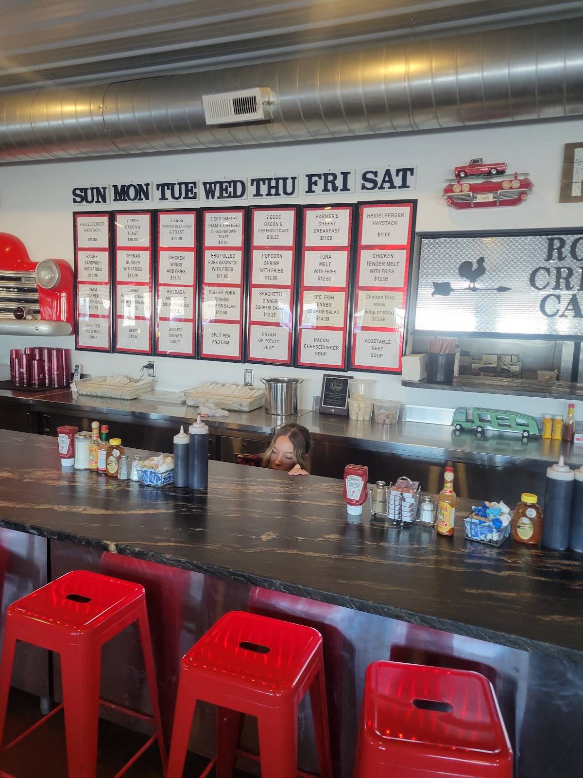 Menu at Rock Creek Cafe and Meat Market, Rock Creek