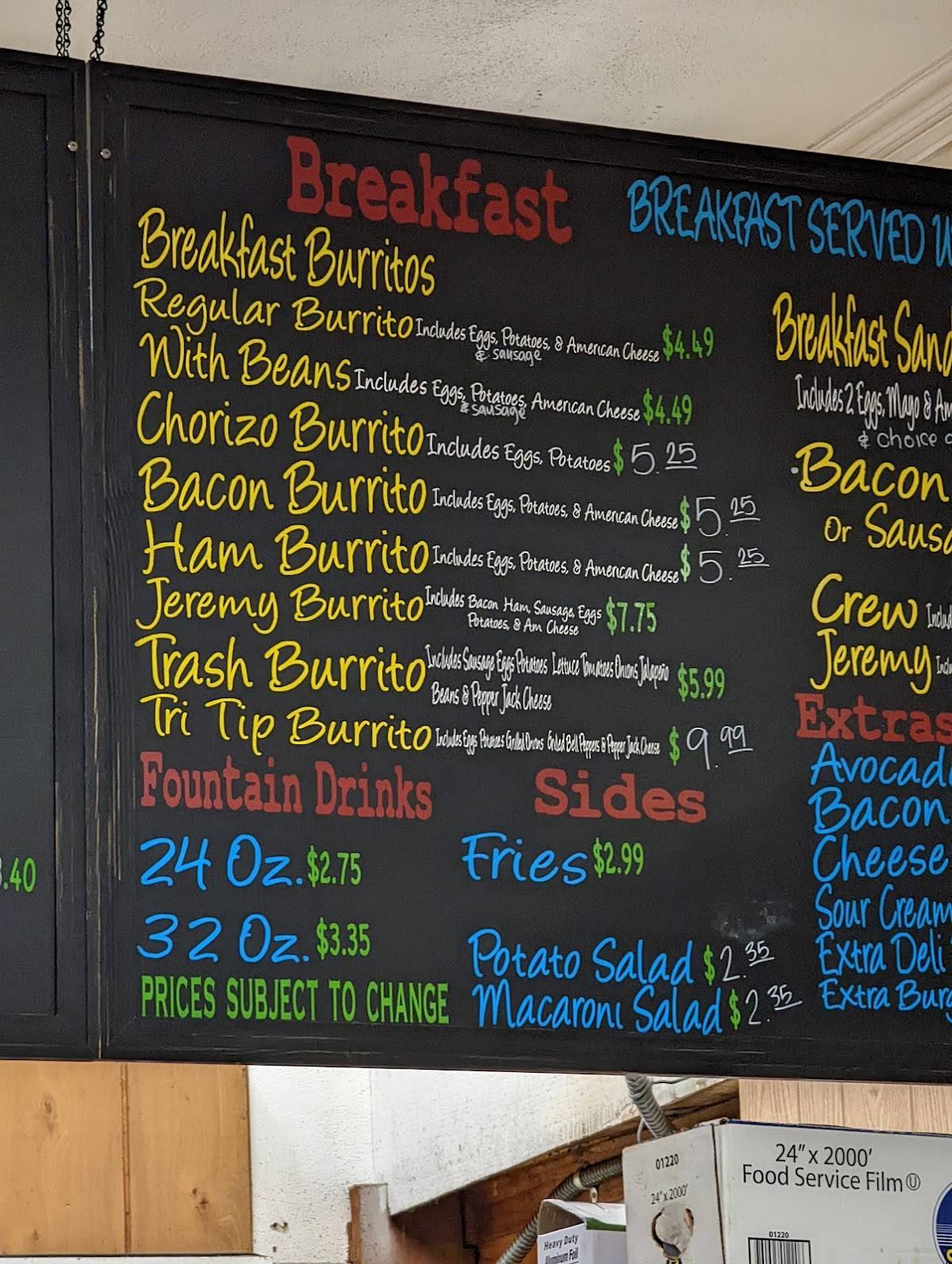 Menu at Roundhouse Deli BBQ, Roseville