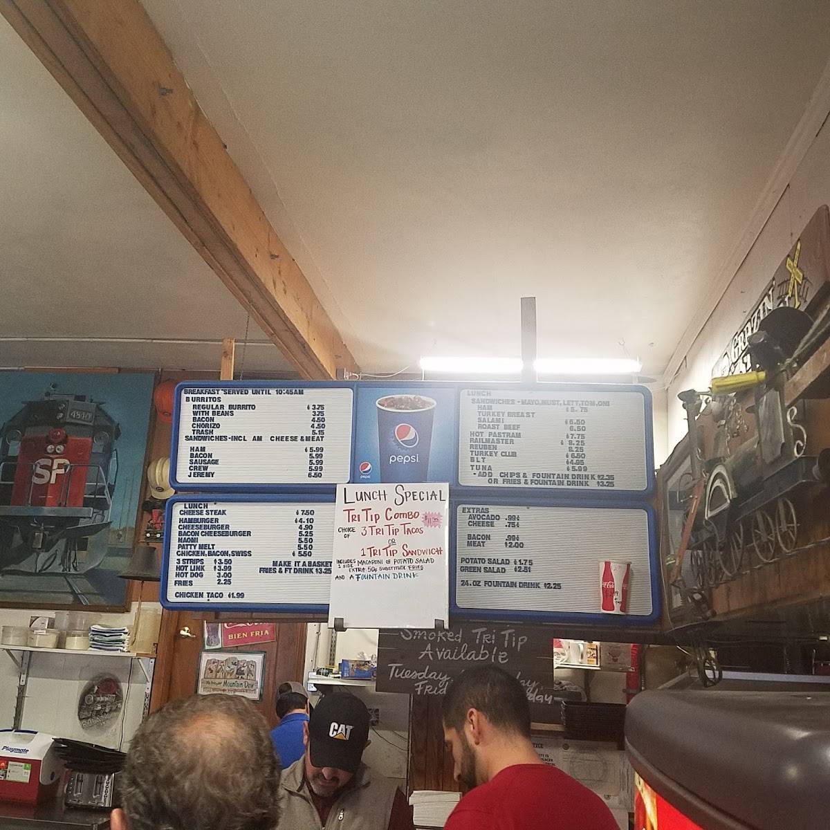 Menu at Roundhouse Deli BBQ, Roseville