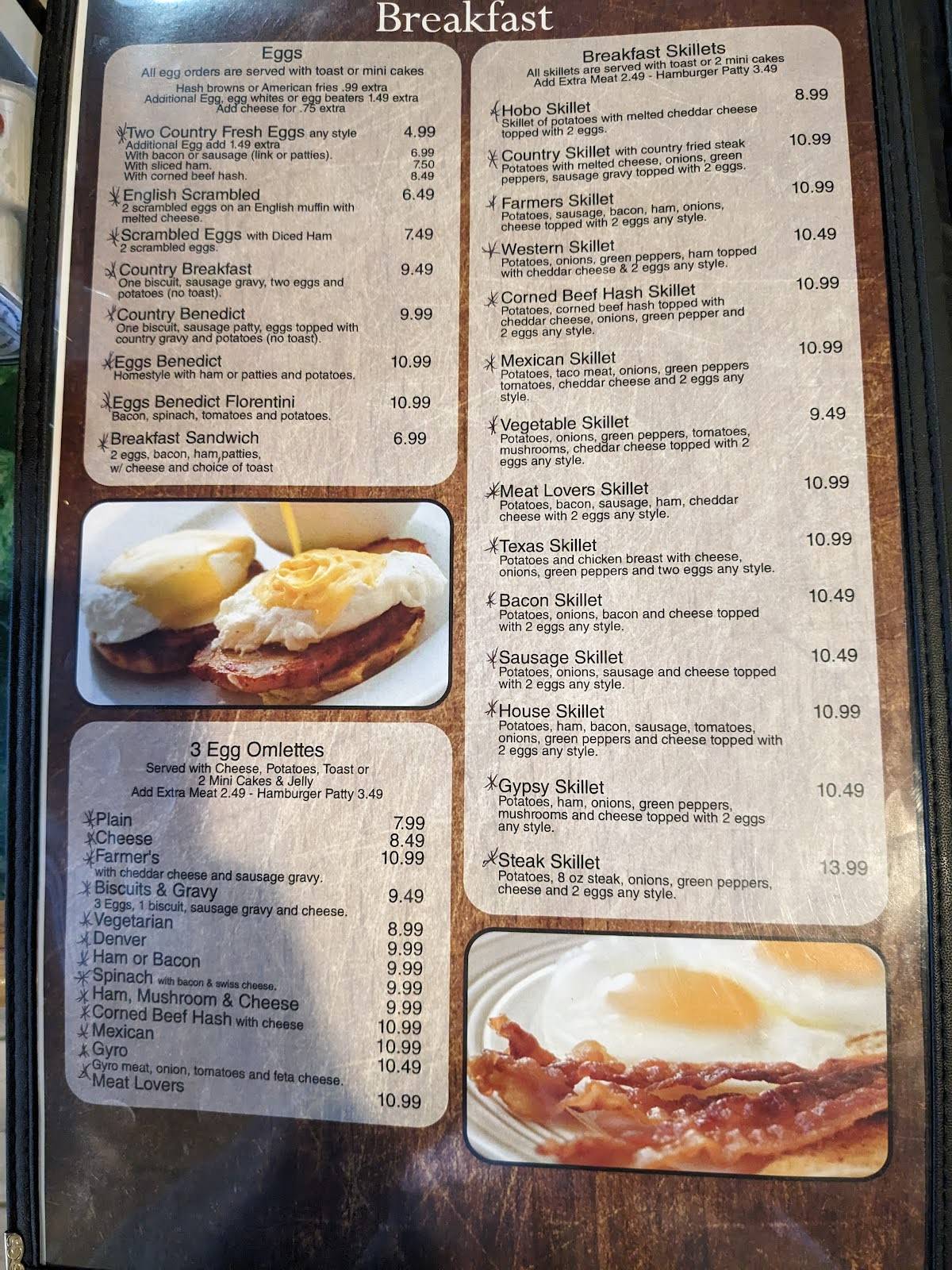 Menu at Route 19 Cafe, Waterloo