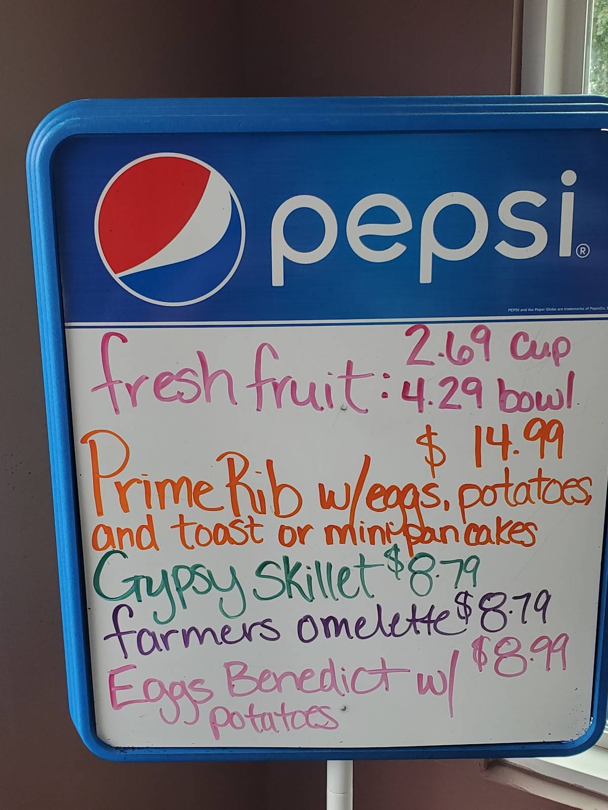 Menu at Route 19 Cafe, Waterloo