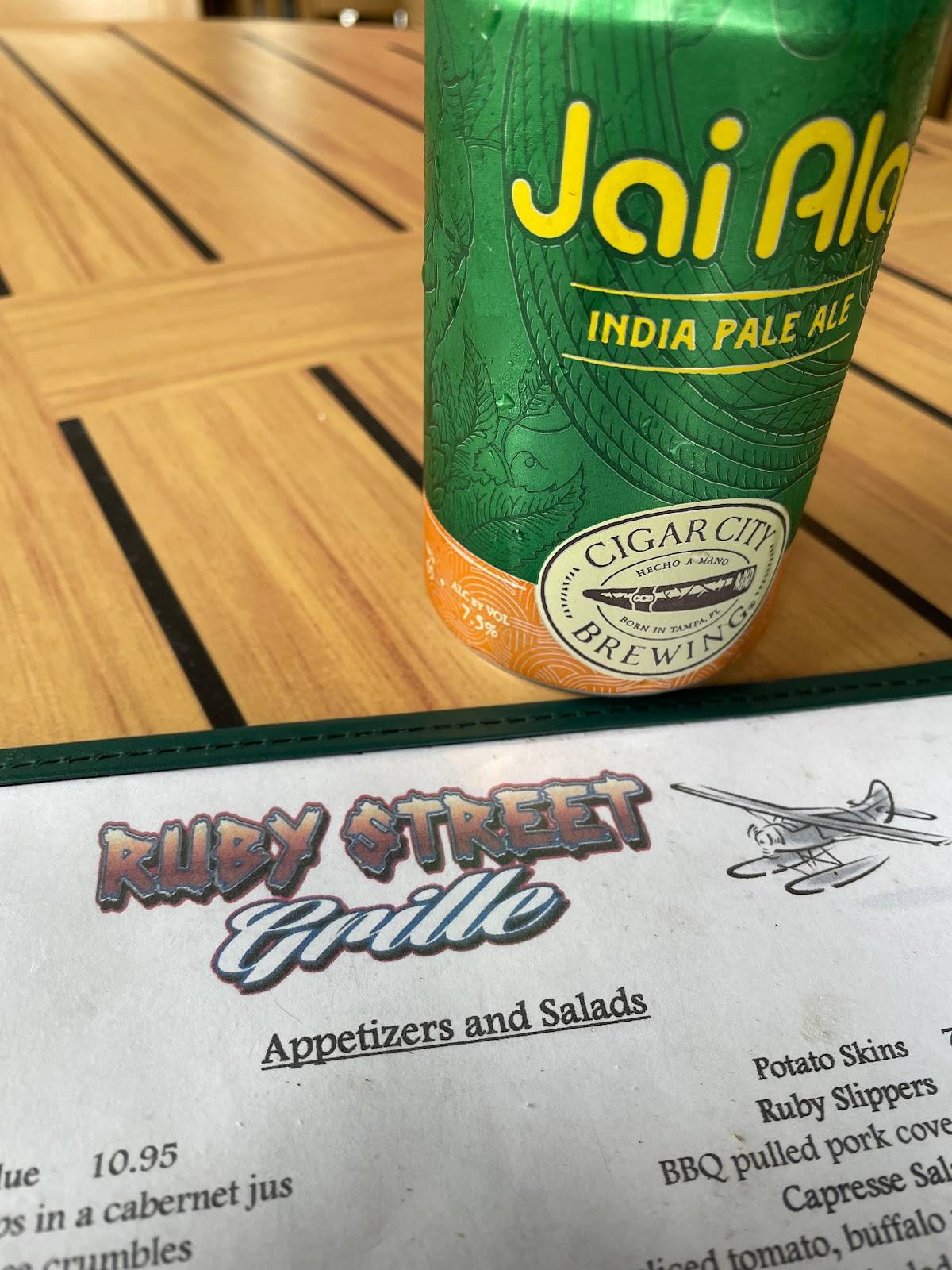Menu at Ruby Street Grille pub & bar, Tavares