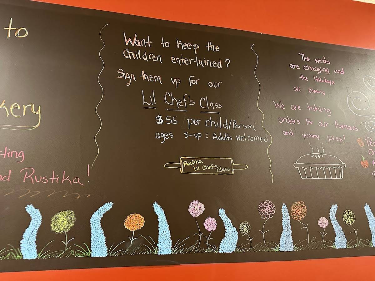 Menu at Rustika Cafe and Bakery: Sugar Land, Sugar Land