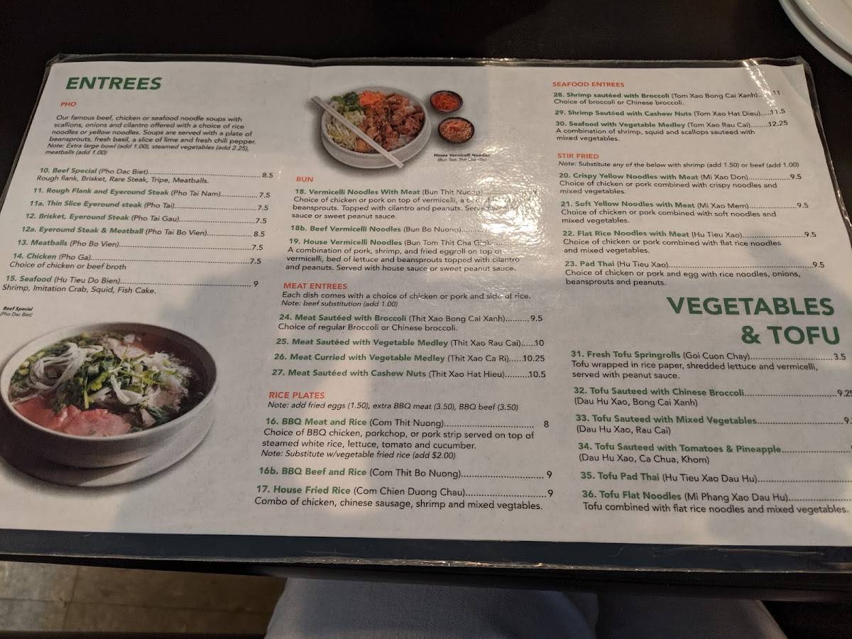 Menu at SEA Restaurant, Rochester, Mt Hope Ave