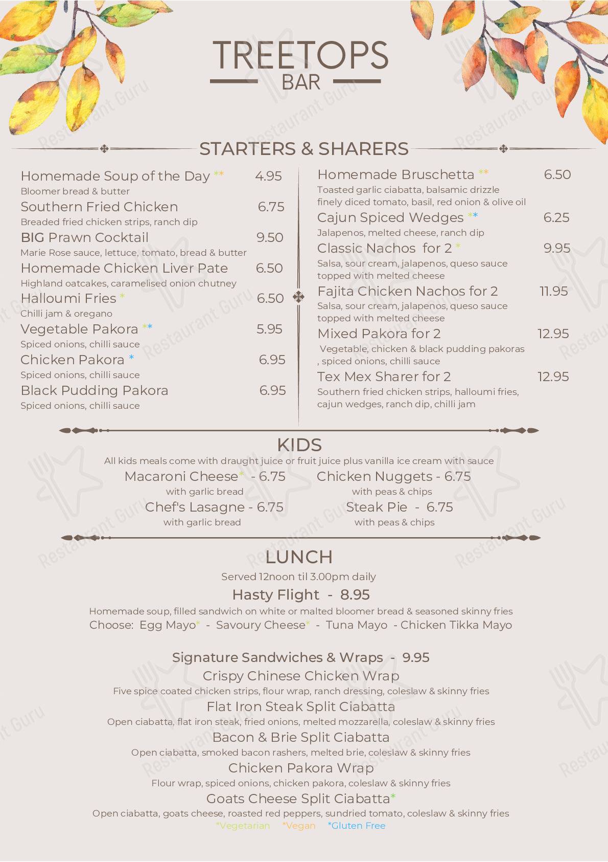 Menu at Leapark Hotel pub & bar, Grangemouth