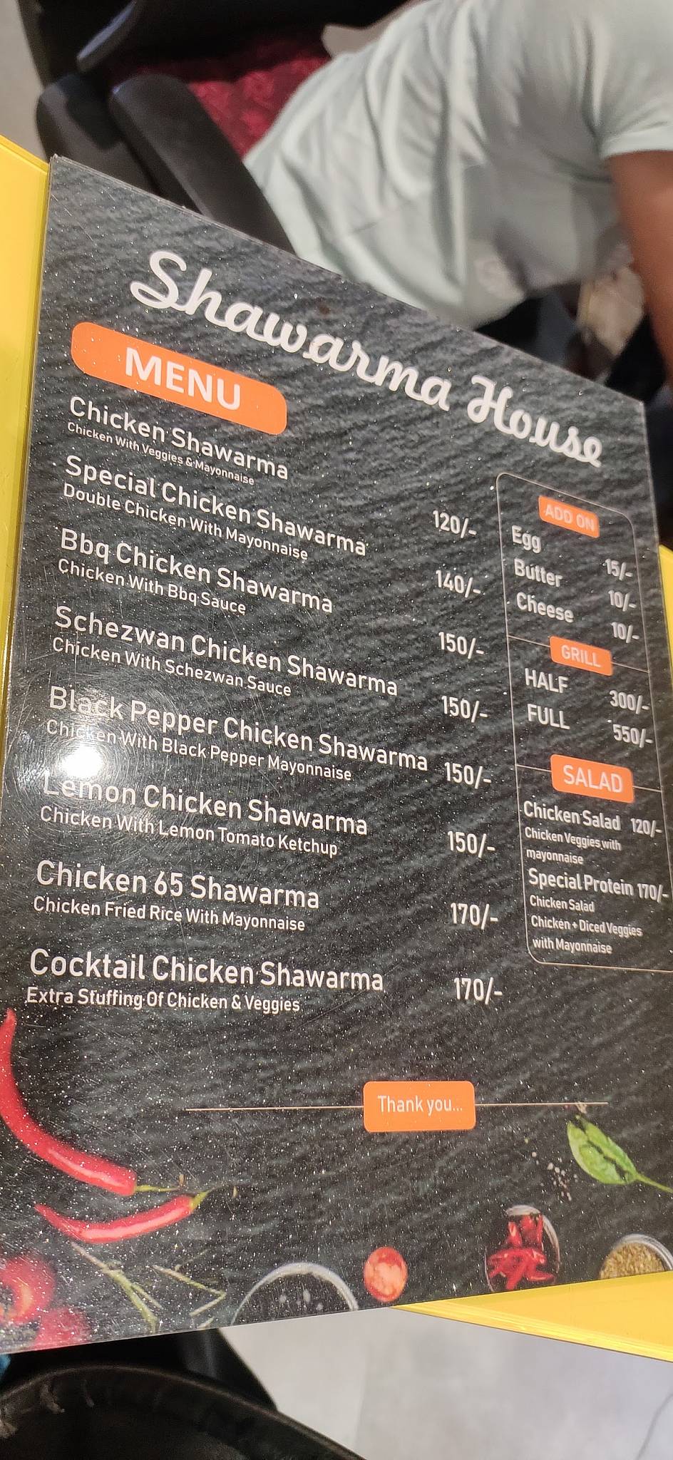 Menu at SHAWARMA HOUSE, Chandrapur