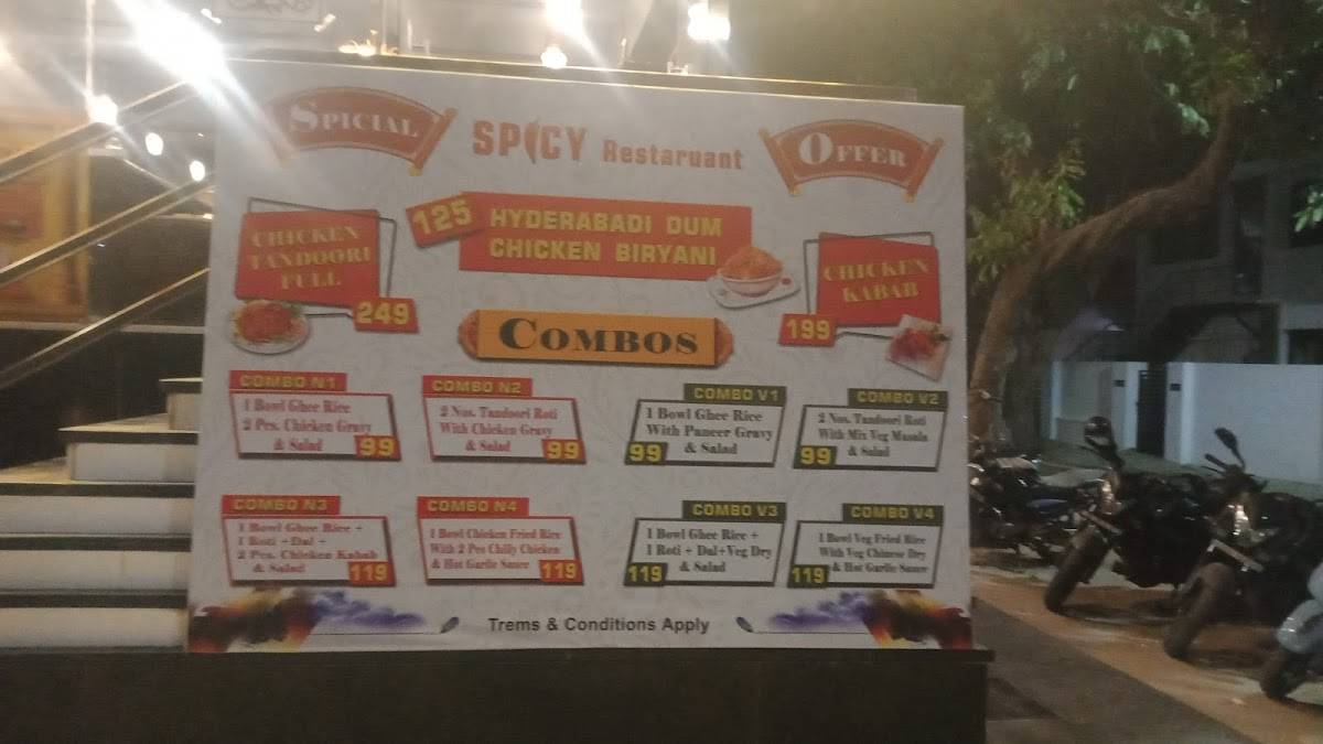 Menu at SPICY RESTAURANT, Bengaluru, 9