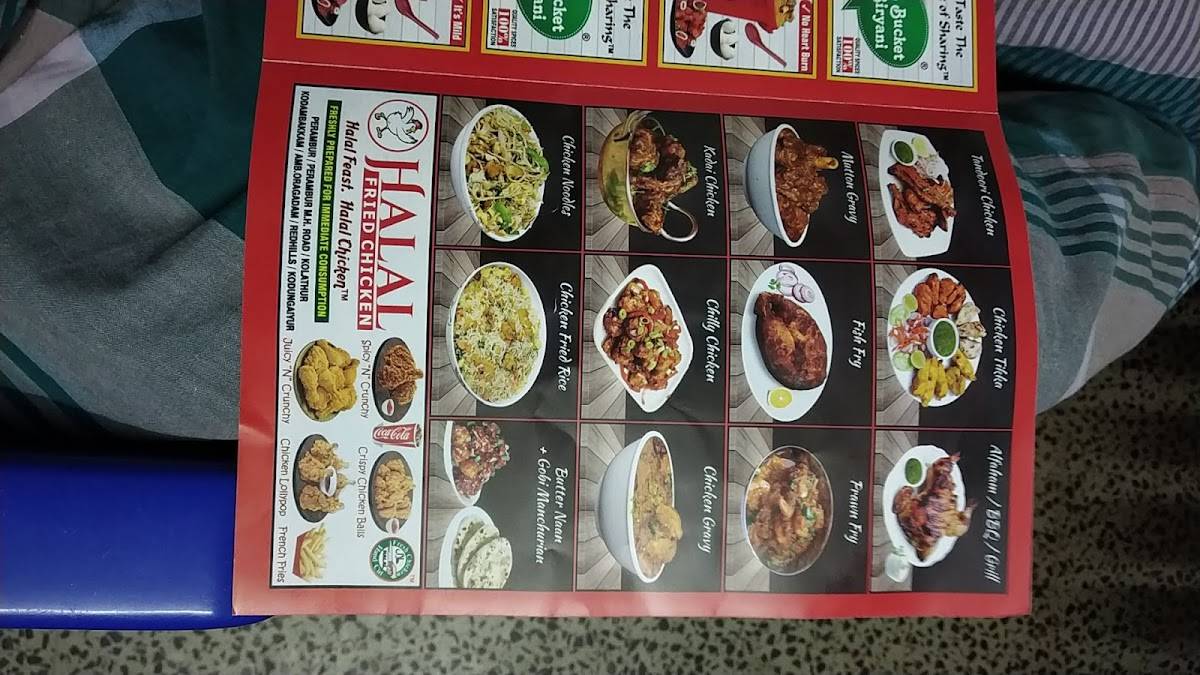 Menu at SS Hyderabad Biryani MKB Nagar, Chennai