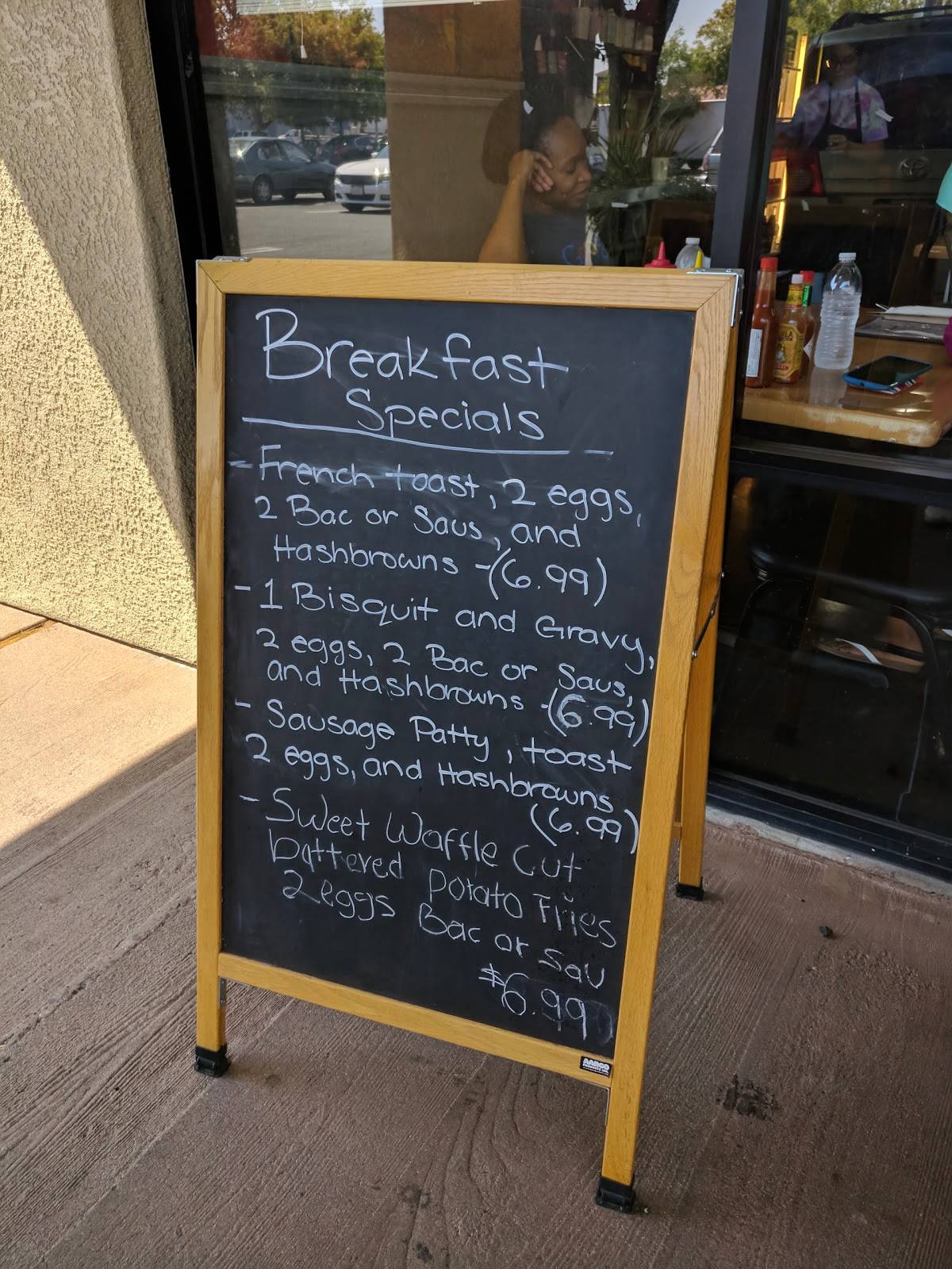 Menu at Serrano's Cafe, West Sacramento
