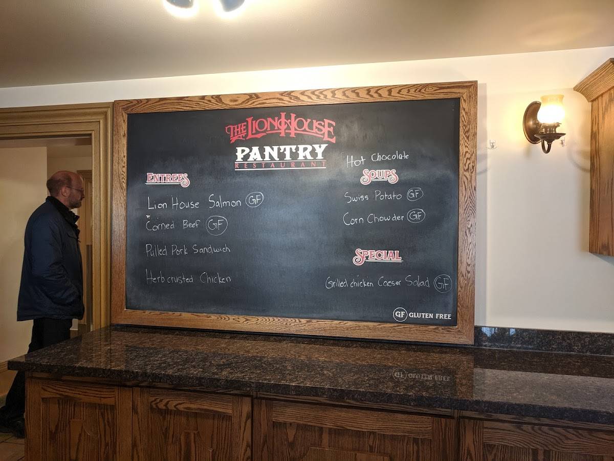 Menu at Lion House Pantry cafeteria, Salt Lake City