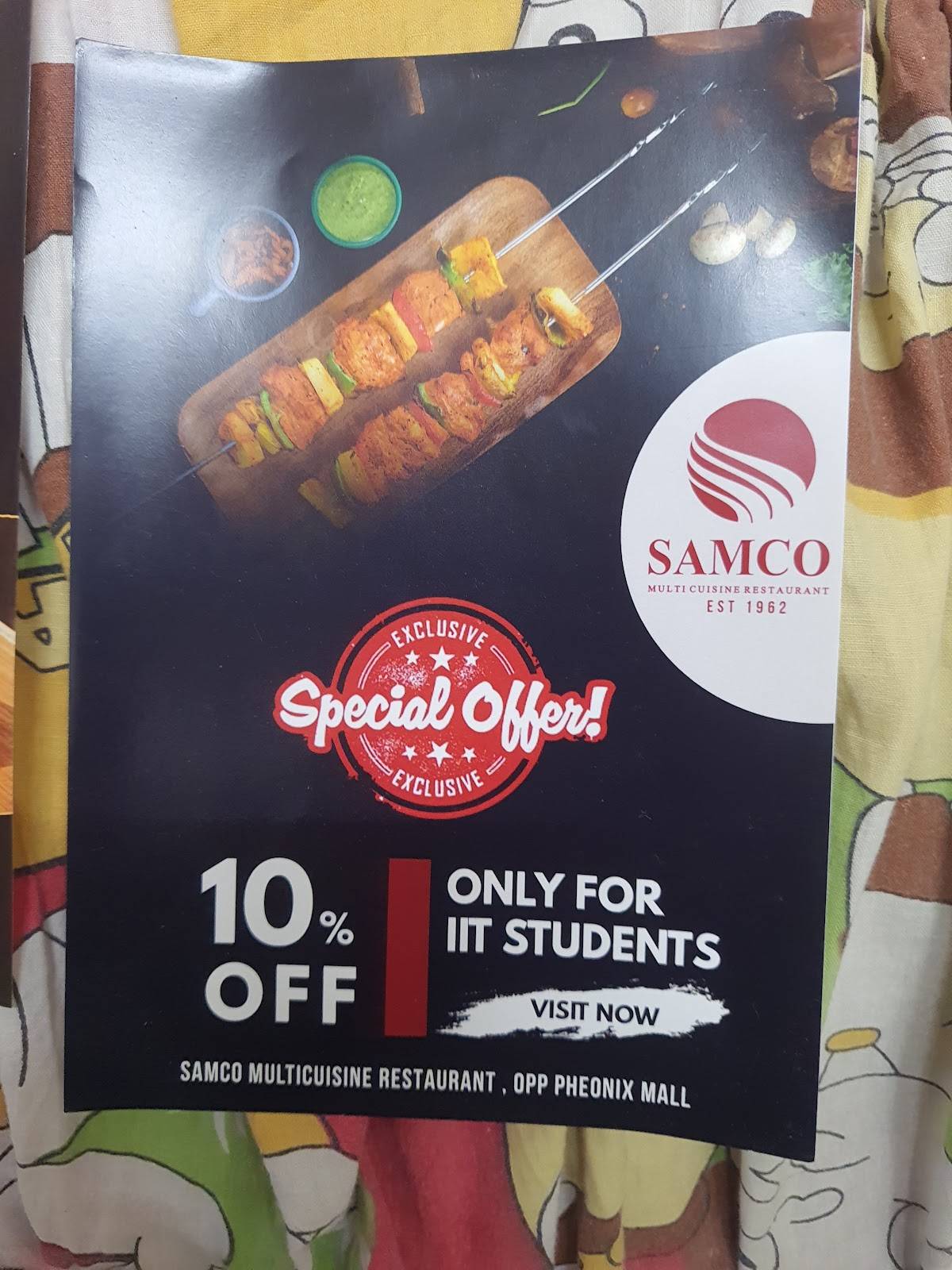 Menu at Samco Restaurant Velachery, Chennai, New No. 33