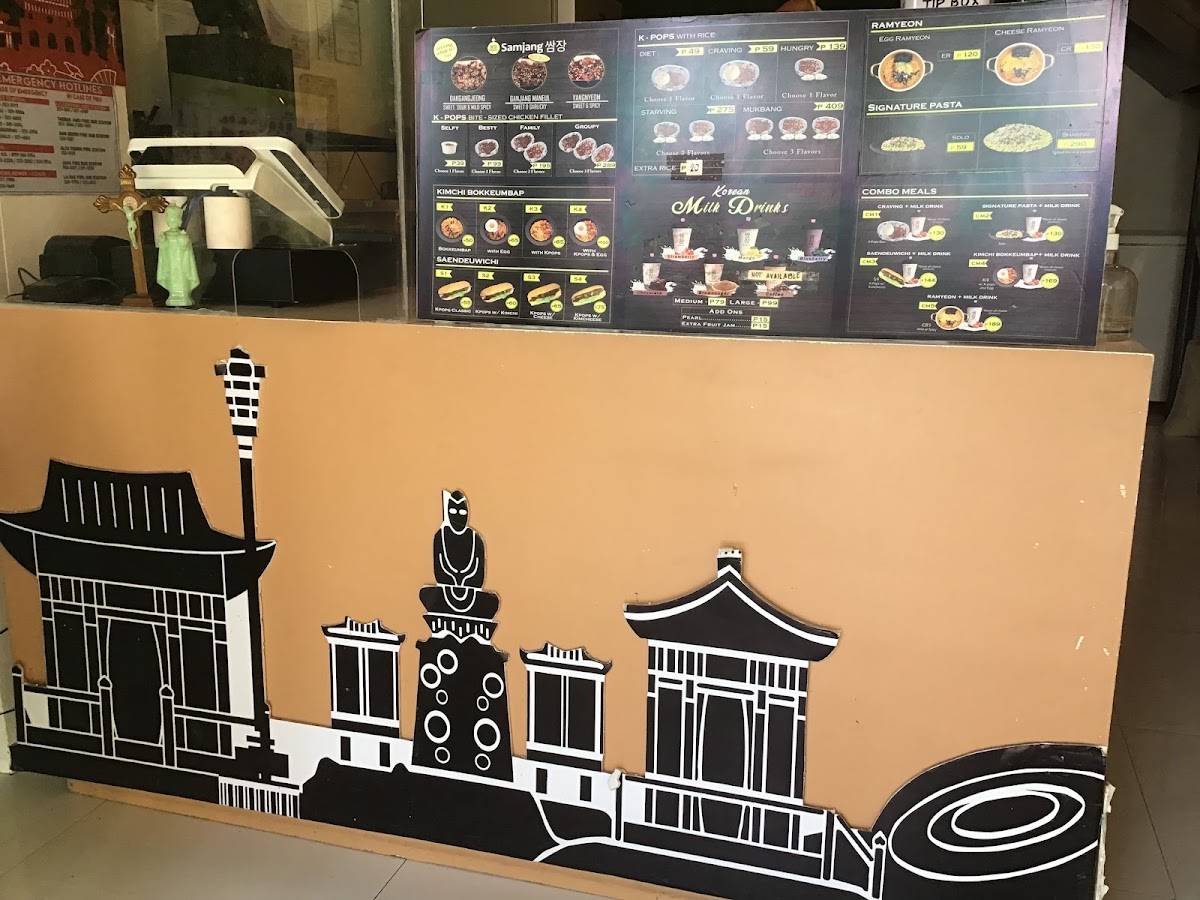 Menu at Samjang Iloilo restaurant, Iloilo City