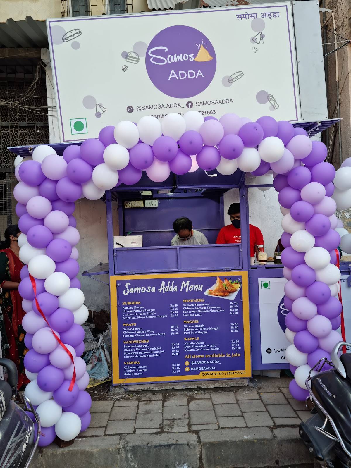 Menu at Samosa Adda, Mumbai, Flat no 2