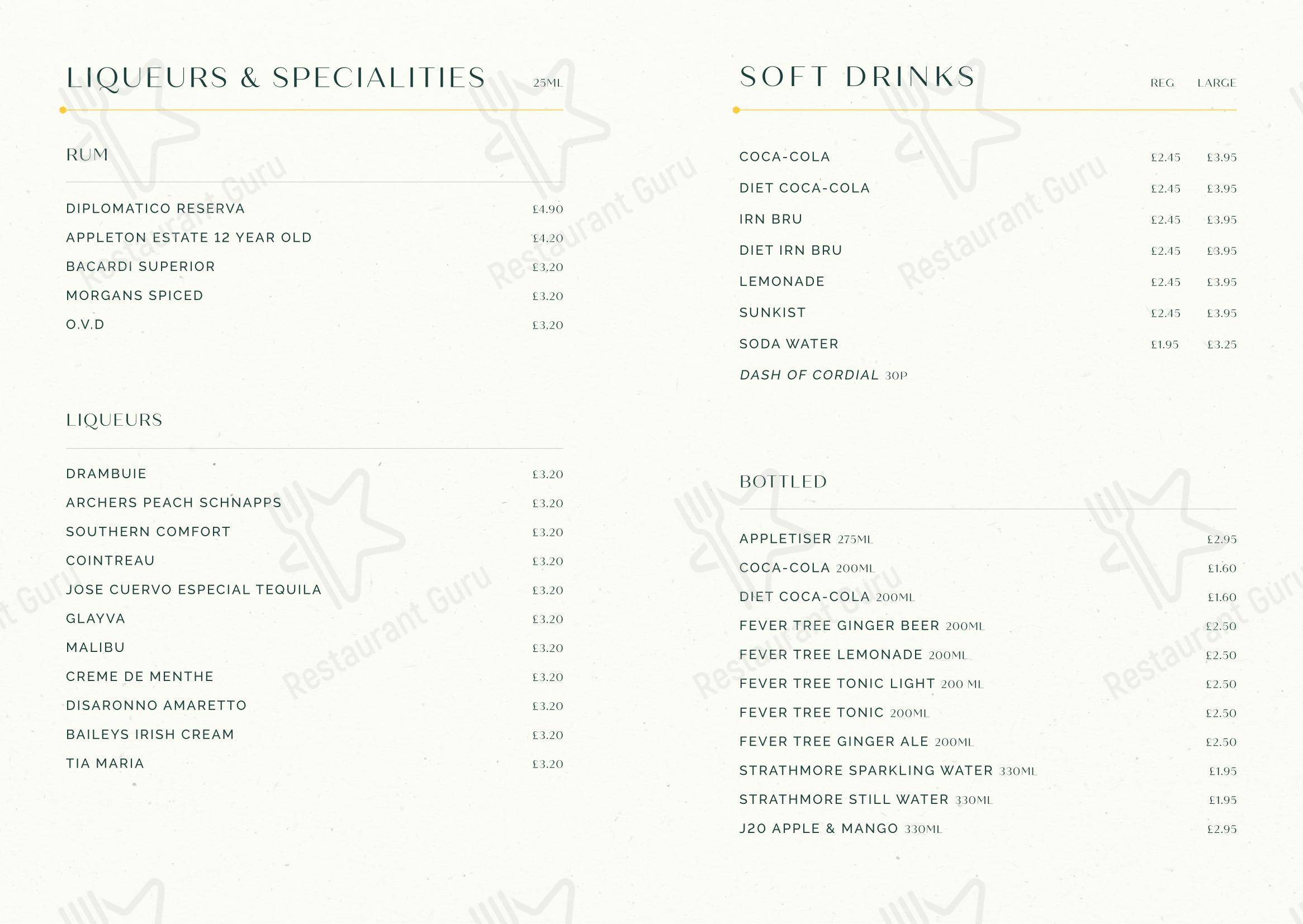 Menu at Sanam Tandoori restaurant, Falkirk