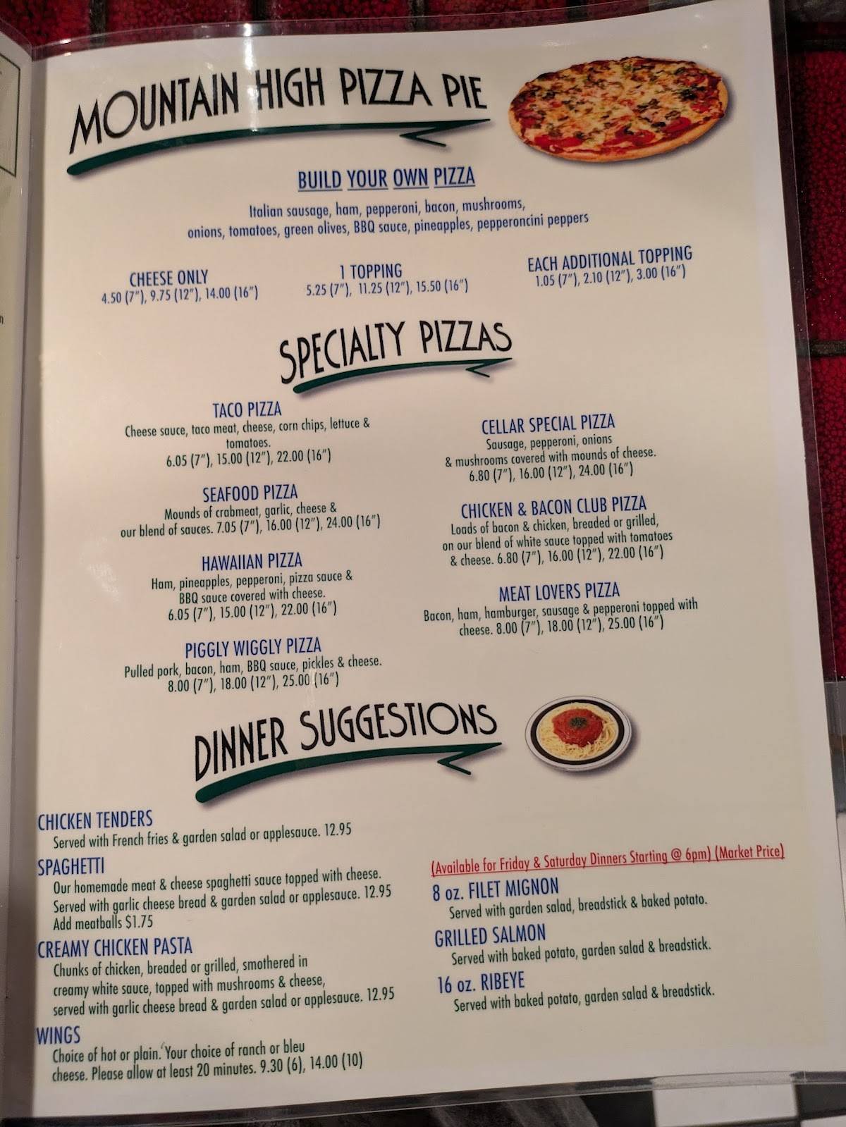 Menu at Sandwich Cellar pub & bar, North Manchester, 403 IN-13
