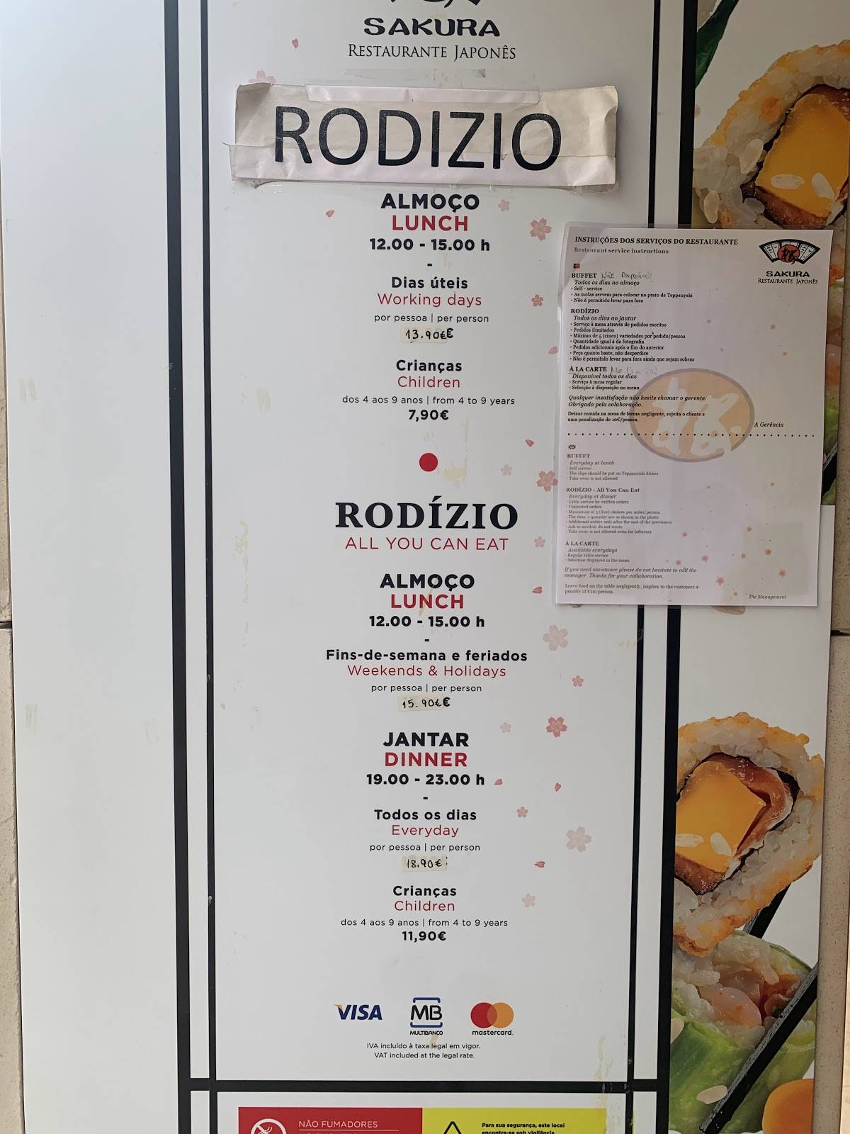 Menu em SAVANA SUSHI - PICOAS restaurante, Lisboa