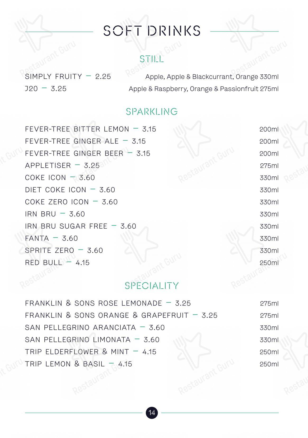 Menu at Scotts Bar & Restaurant, Largs, Largs Yacht Haven