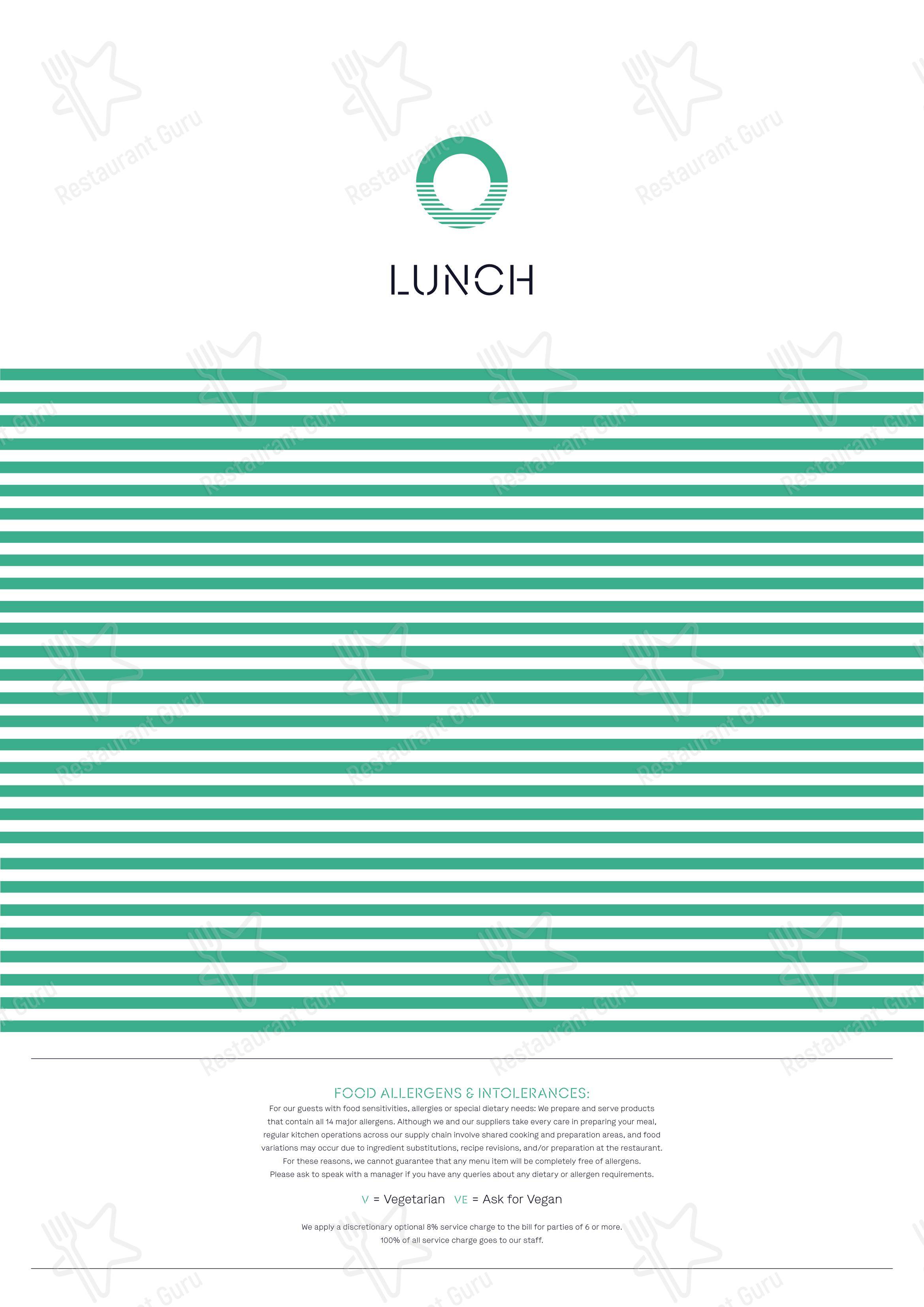 Menu at Scotts Bar & Restaurant, Largs, Largs Yacht Haven