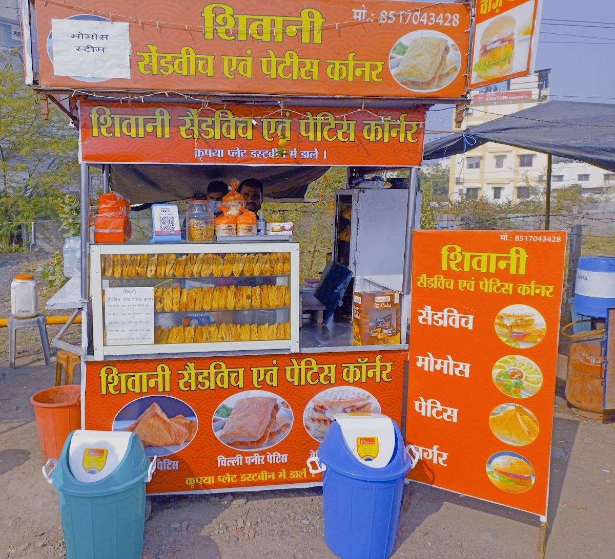 Menu at Shivani sandwich corner, Bhopal