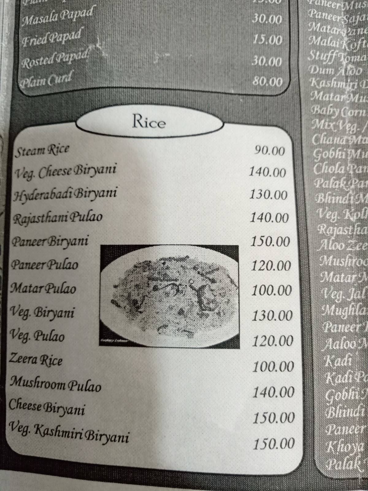 Menu at Shri Bikaner sweets restaurant (Thali House) -Restaurant ...