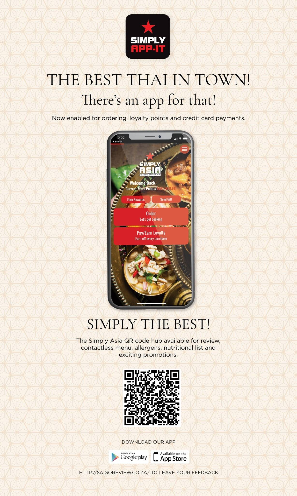 Menu at Simply Asia Kenilworth restaurant, Cape Town, 61a Rosmead Ave