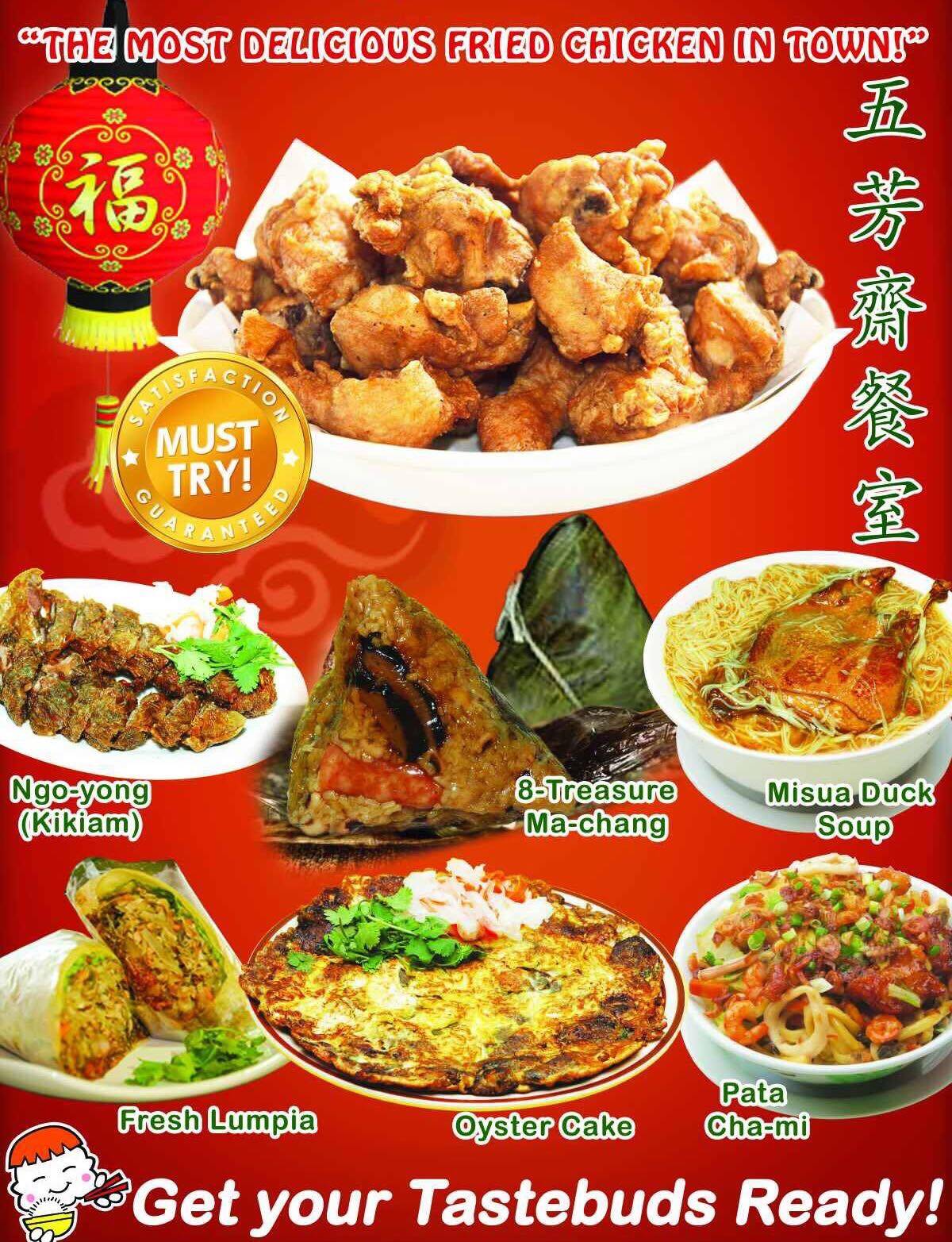 Menu at Sincerity Restaurant, Manila, 519 Quintin Paredes