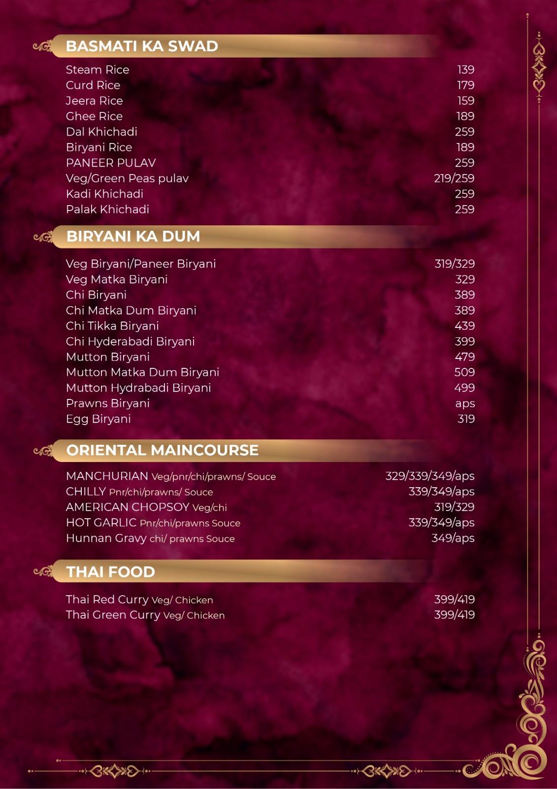 Menu at SkyDeck Rooftop Restaurant, Pimpri-Chinchwad
