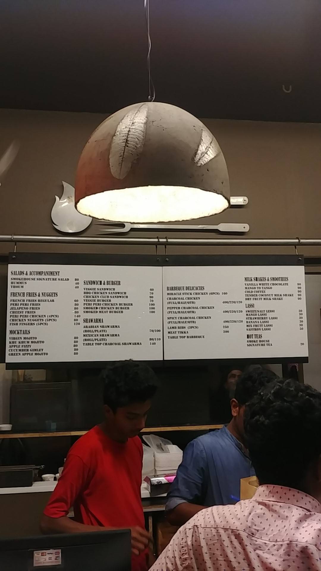 Menu at Smokehouse Barbeque Co., Thalassery
