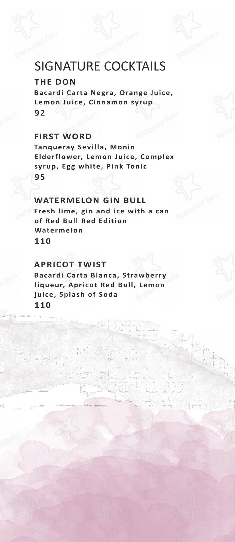 Menu at Solo Restaurant Sandton, Sandton