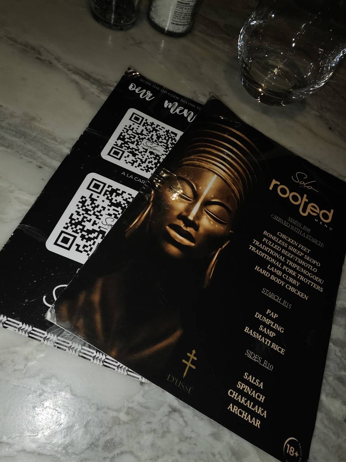 Menu at Solo Restaurant Sandton, Sandton