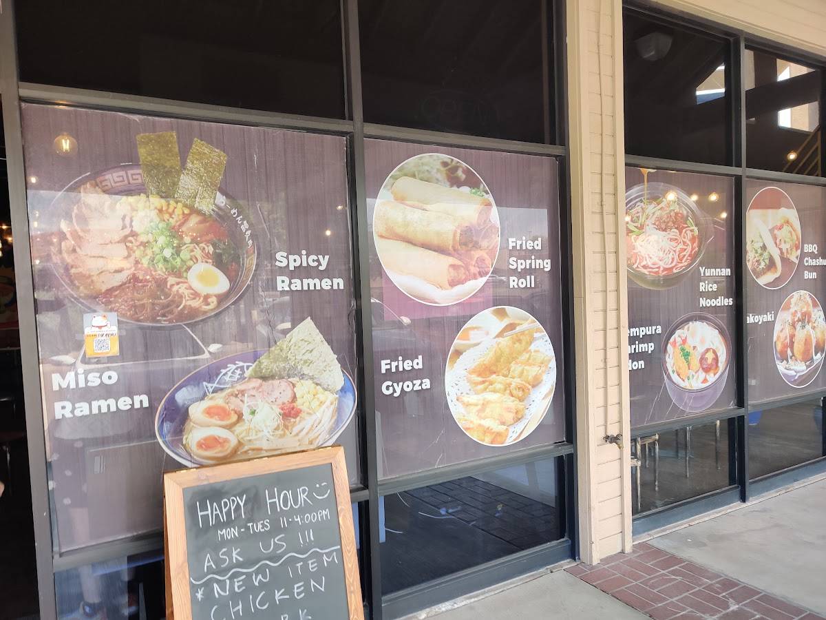 Menu at Soul ramen & Noodle Bar, St. George