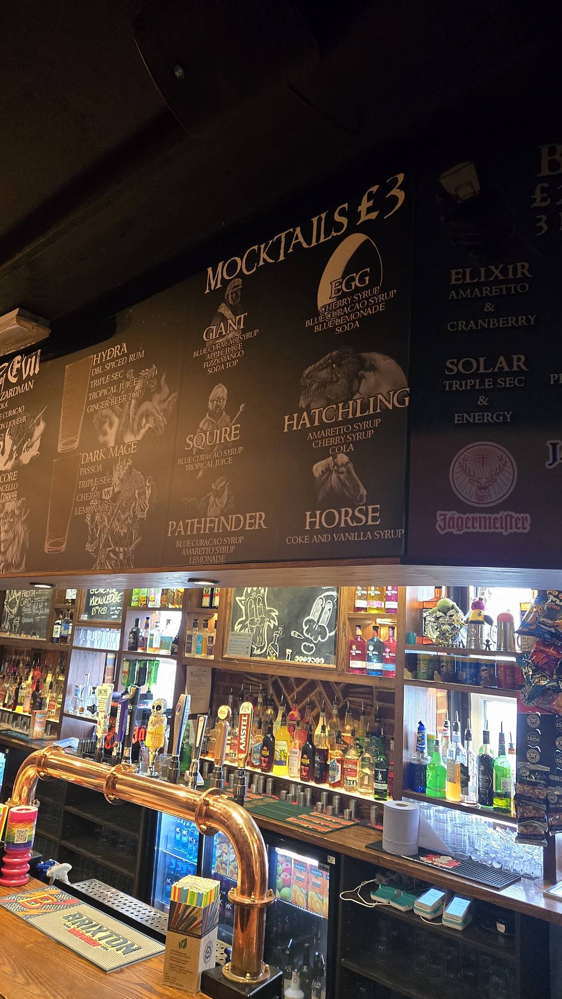 Menu at The Hobbit Pub, Southampton