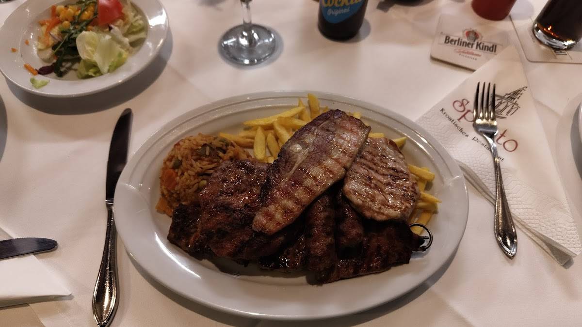 Speisekarte von Spalato restaurant, Berlin, Bismarckstraße 64B