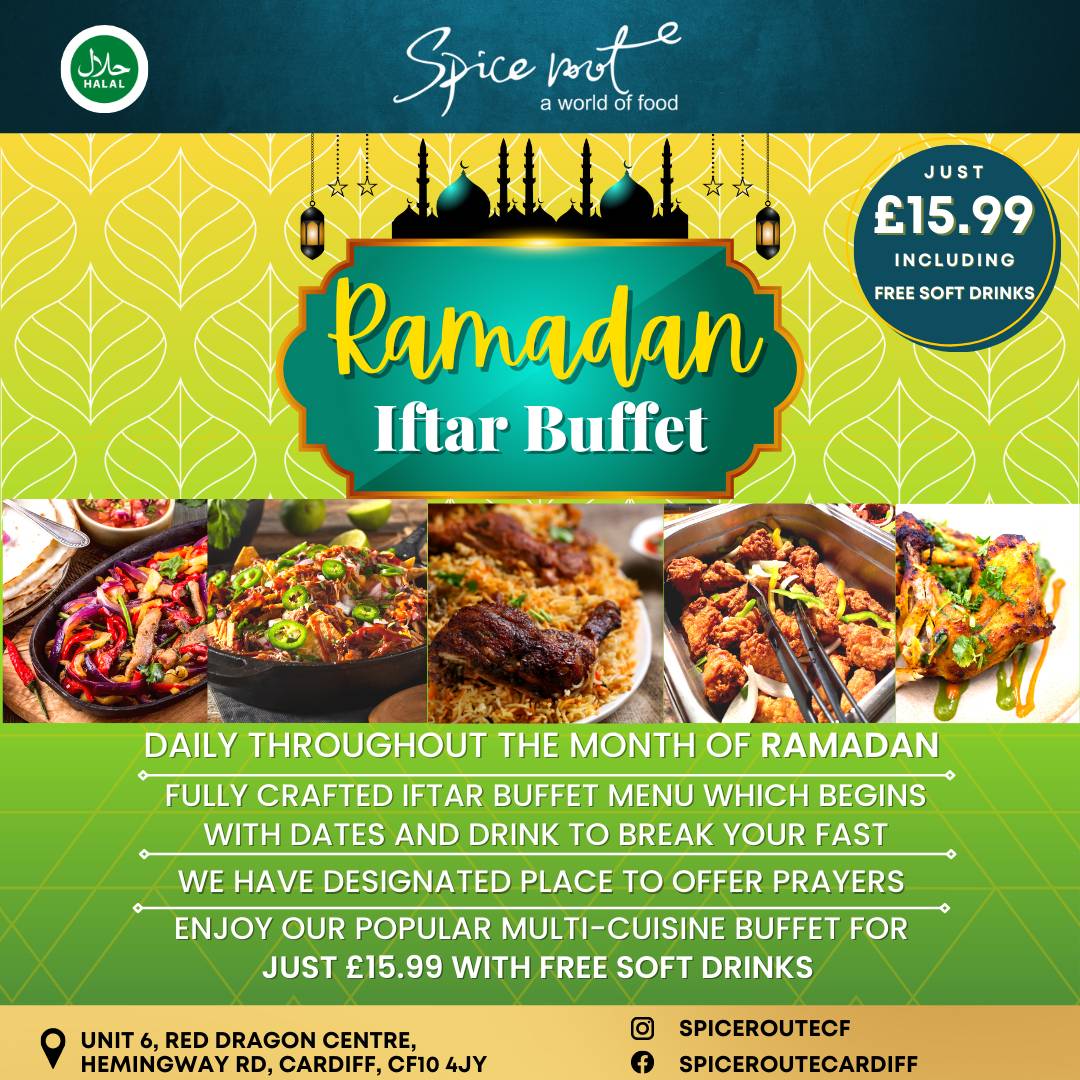 Menu at Spice Route restaurant, Cardiff, Unit 6