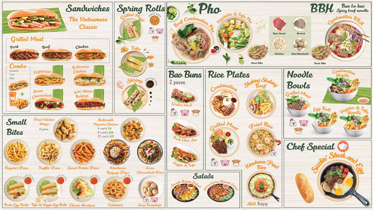 Menu at Spill The Tea Springs restaurant, Colorado Springs