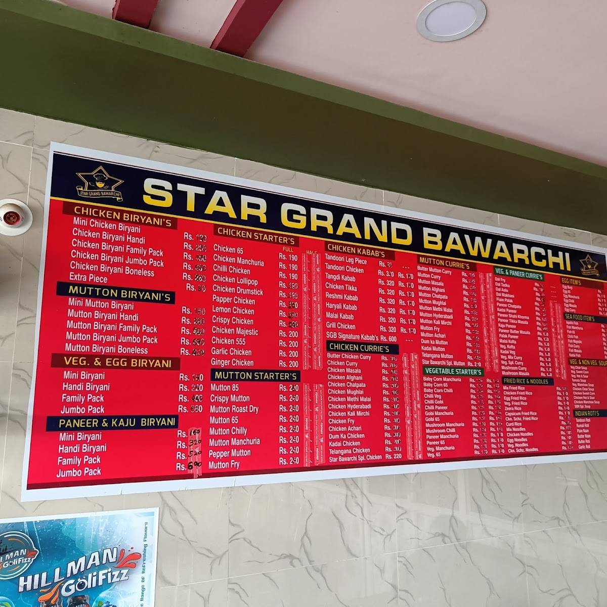 Menu at Star Grand Bawarchi, Kothur