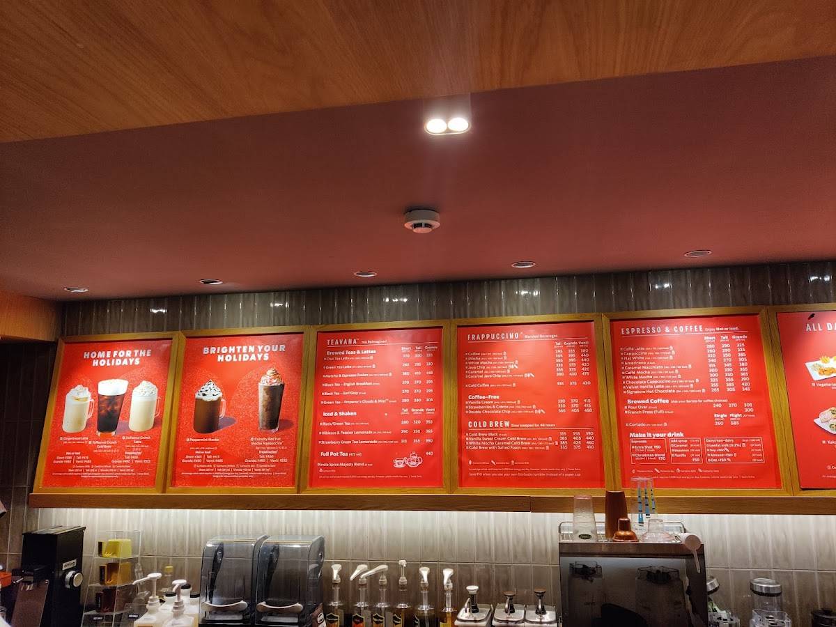 Menu at Starbucks, Mumbai, Ground Floor, Elphistone Building, 10-Veer ...